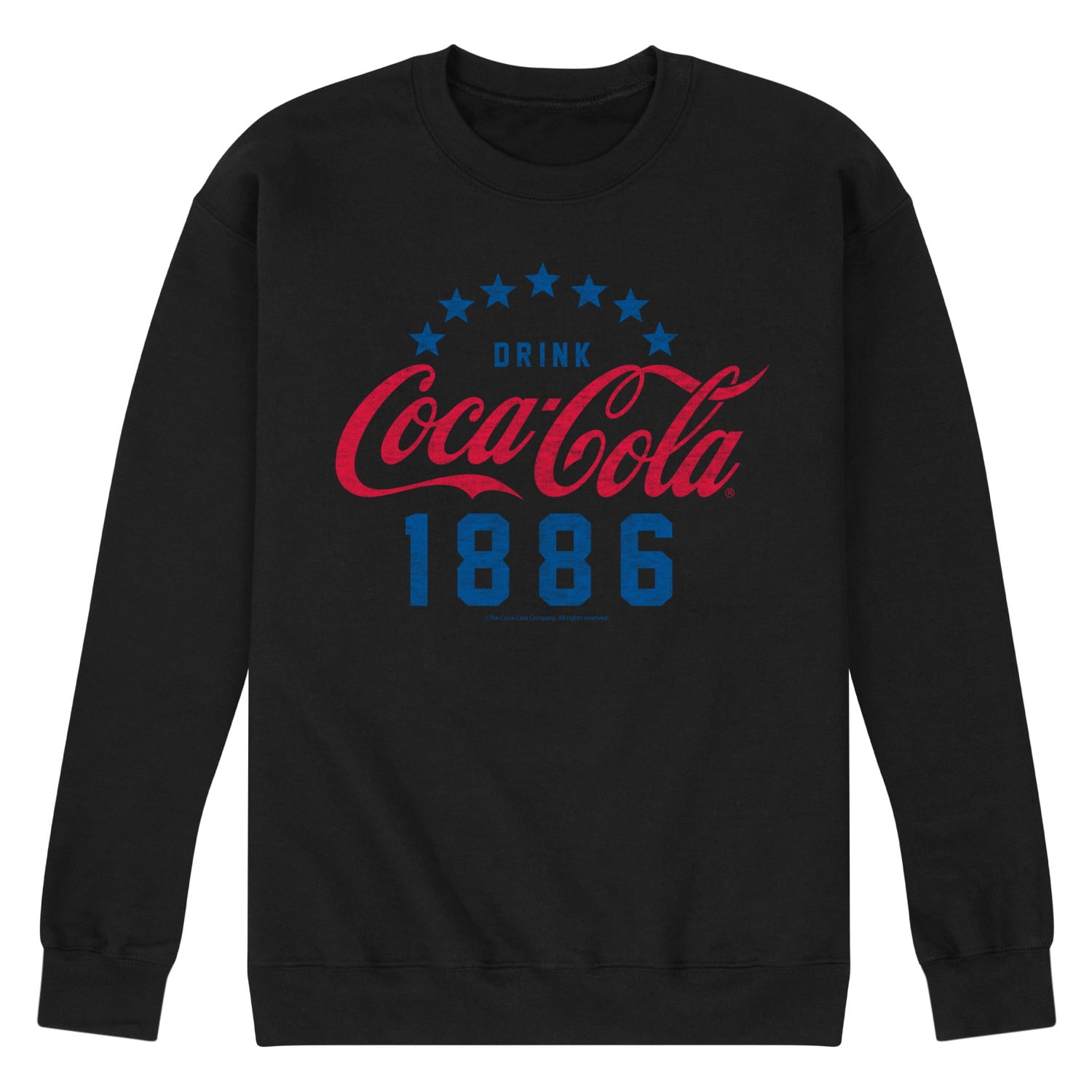 Coca-Cola - Star Circle - Men's Crew Neck Fleece Pullover - Walmart.com