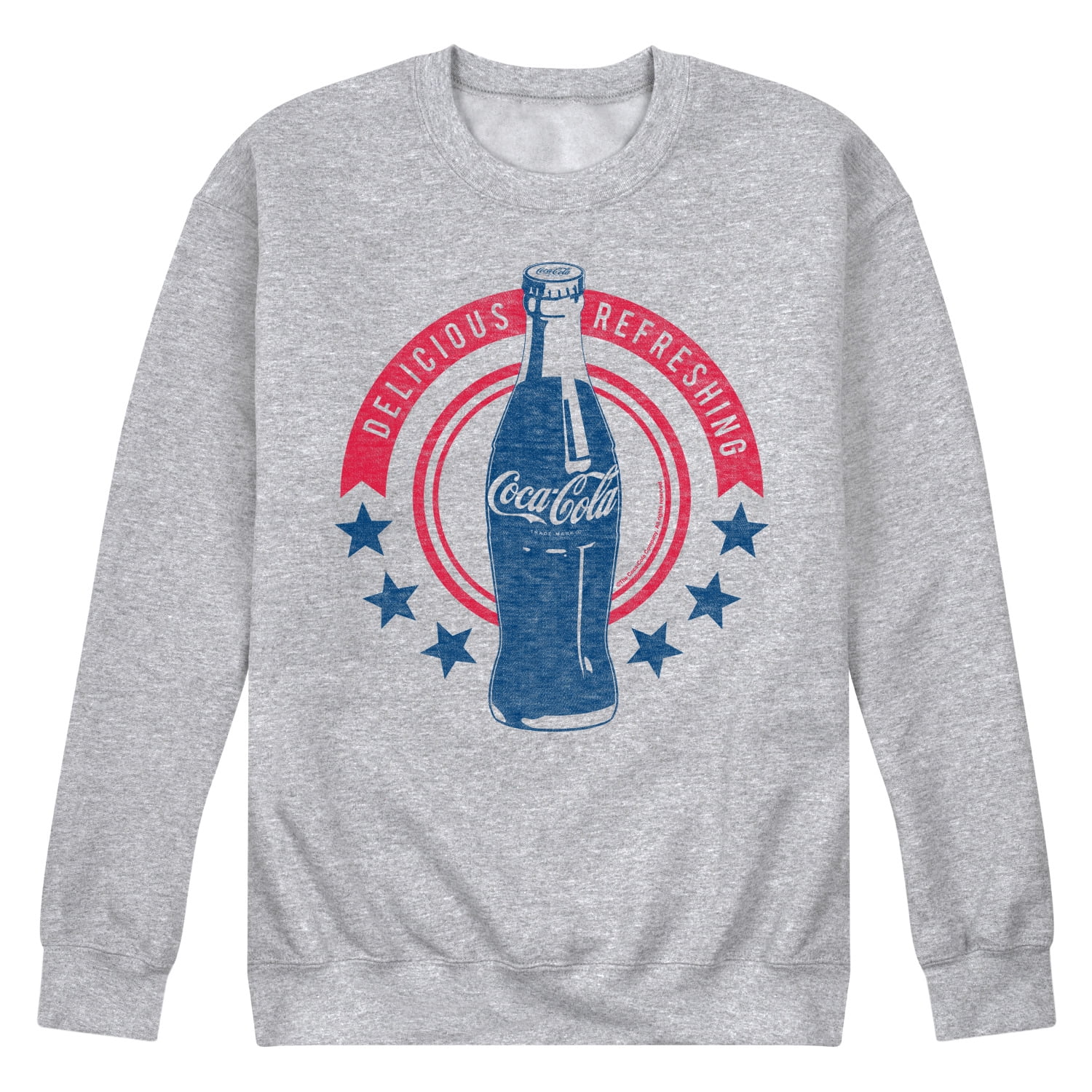 Coca-Cola - Stars Delicious Refreshing - Men's Crew Neck Fleece ...