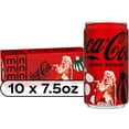 Coca-Cola Sugar-Free Soda Fridge Pack, 7.5 FL Oz Mini Cans, 10 Pack ...