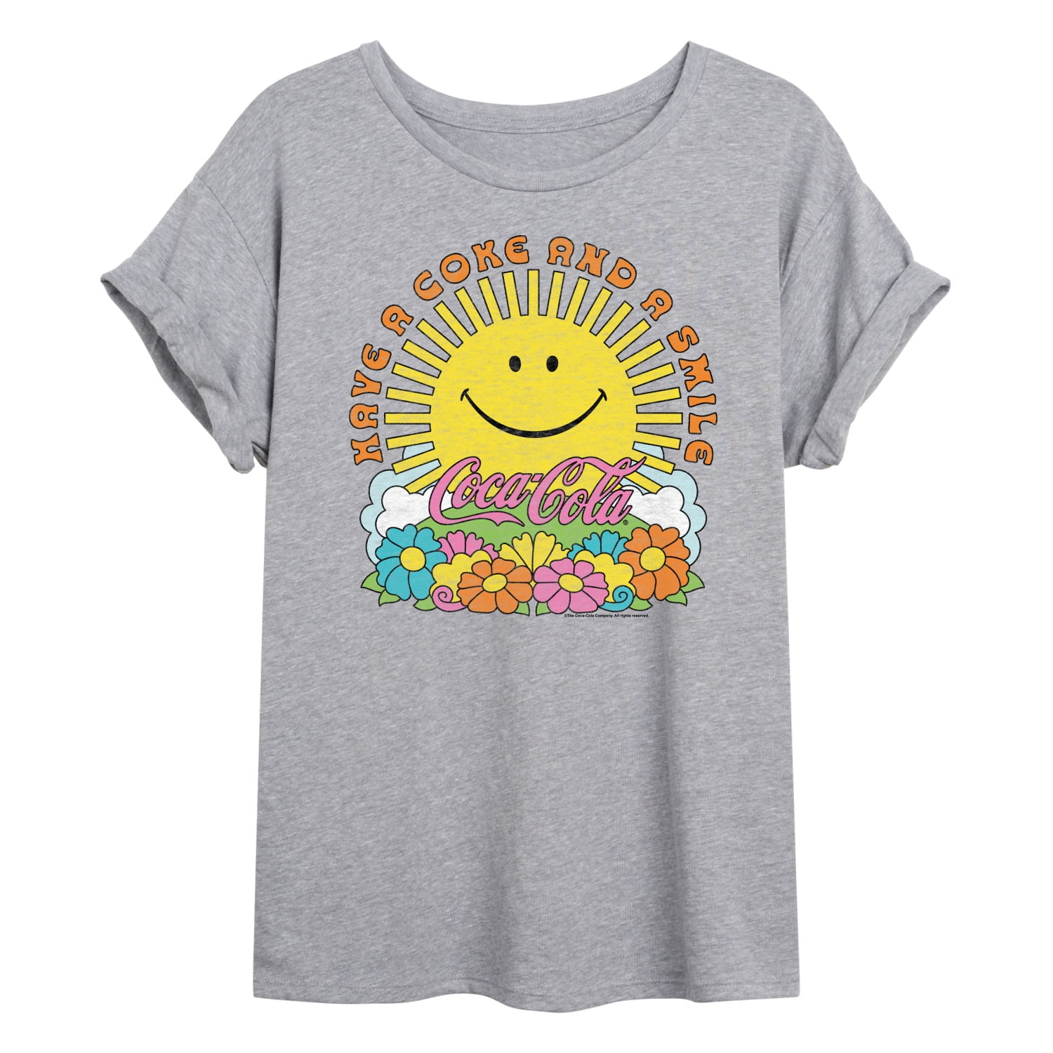 Coca-Cola - Sun Have A Coke And Smile - Women's Oversized Graphic T ...