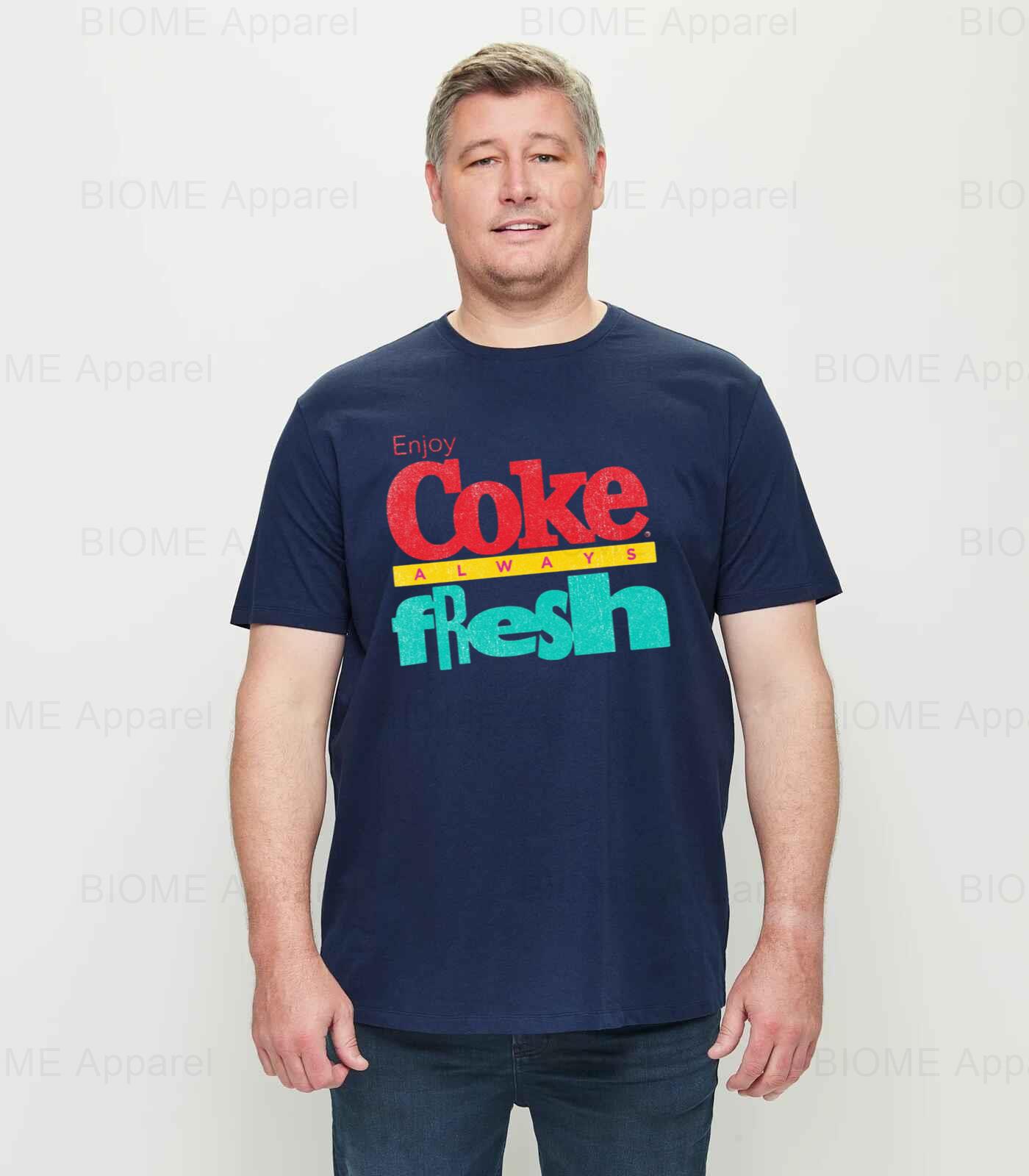 Coca Cola T-shirt Always Fresh Logo Vintage Soda Graphic up to size 5XL ...