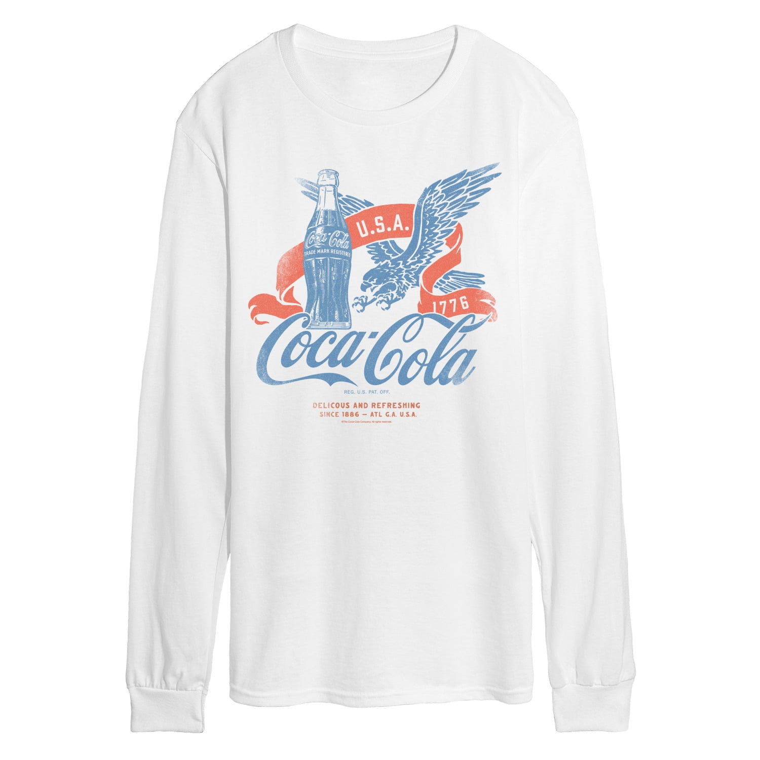 Coca-Cola - USA Eagle Coke - Men's Long Sleeve Graphic T-Shirt ...