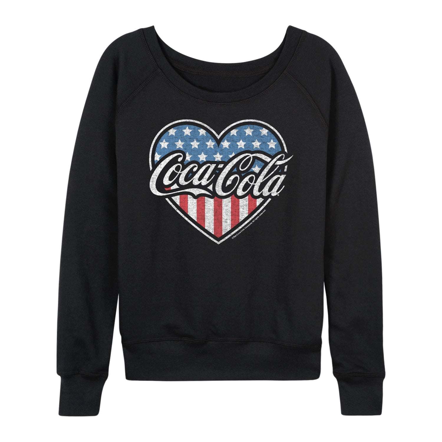 Coca-Cola - USA Heart - Women's French Terry Pullover Sweatshirt ...