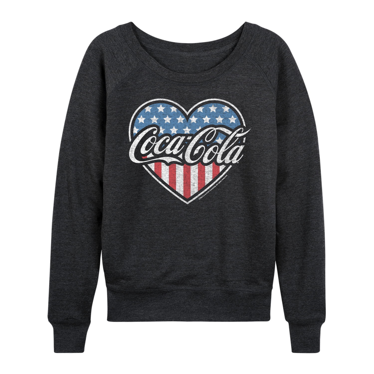 Coca-Cola - USA Heart - Women's French Terry Pullover Sweatshirt ...