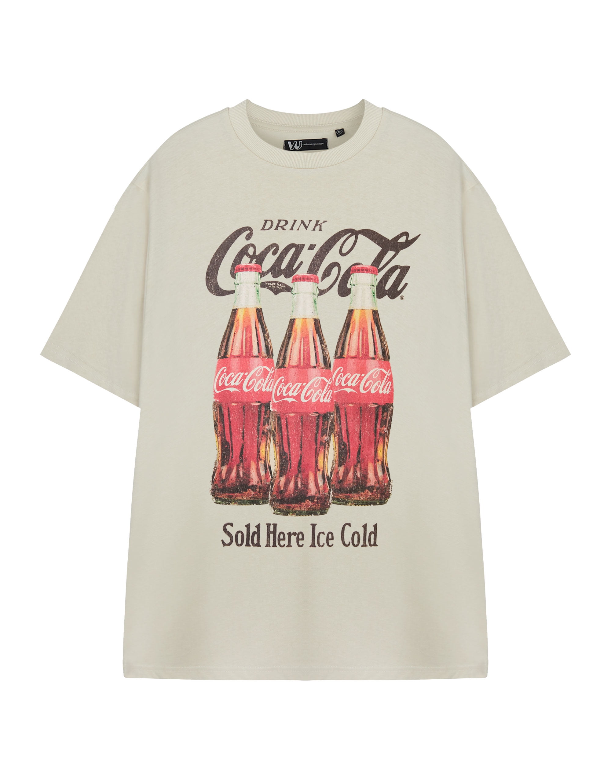 Coca Cola Unisex Beige Short Sleeved T-Shirt - Walmart.com