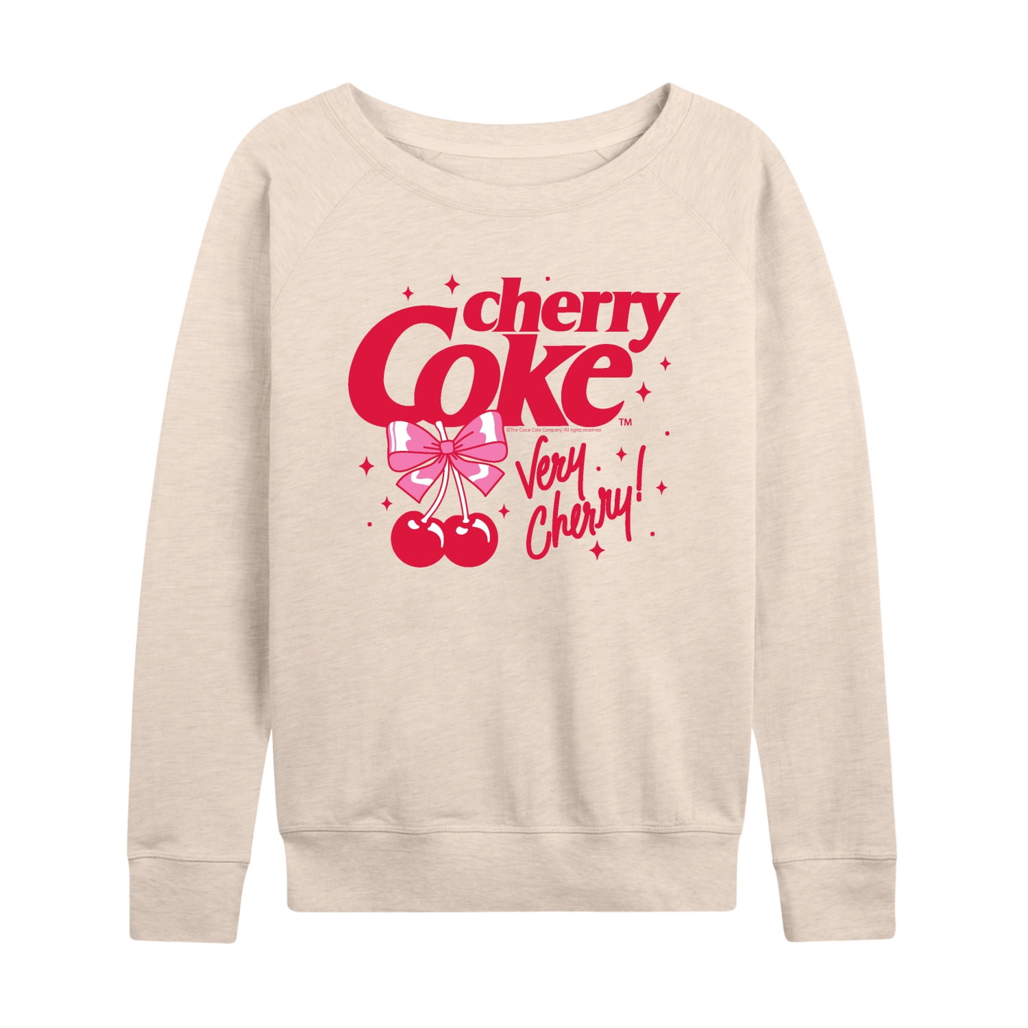 Coca-Cola - Very Cherry Coke - Women's French Terry Long Sleeve ...