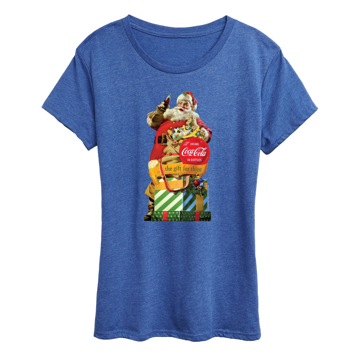 Coca-Cola - Vintage Santa Gift For Thirst - Women's Short Sleeve ...
