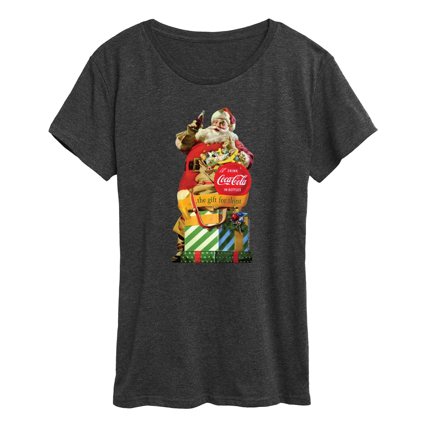Coca-Cola - Vintage Santa Gift For Thirst - Women's Short Sleeve ...