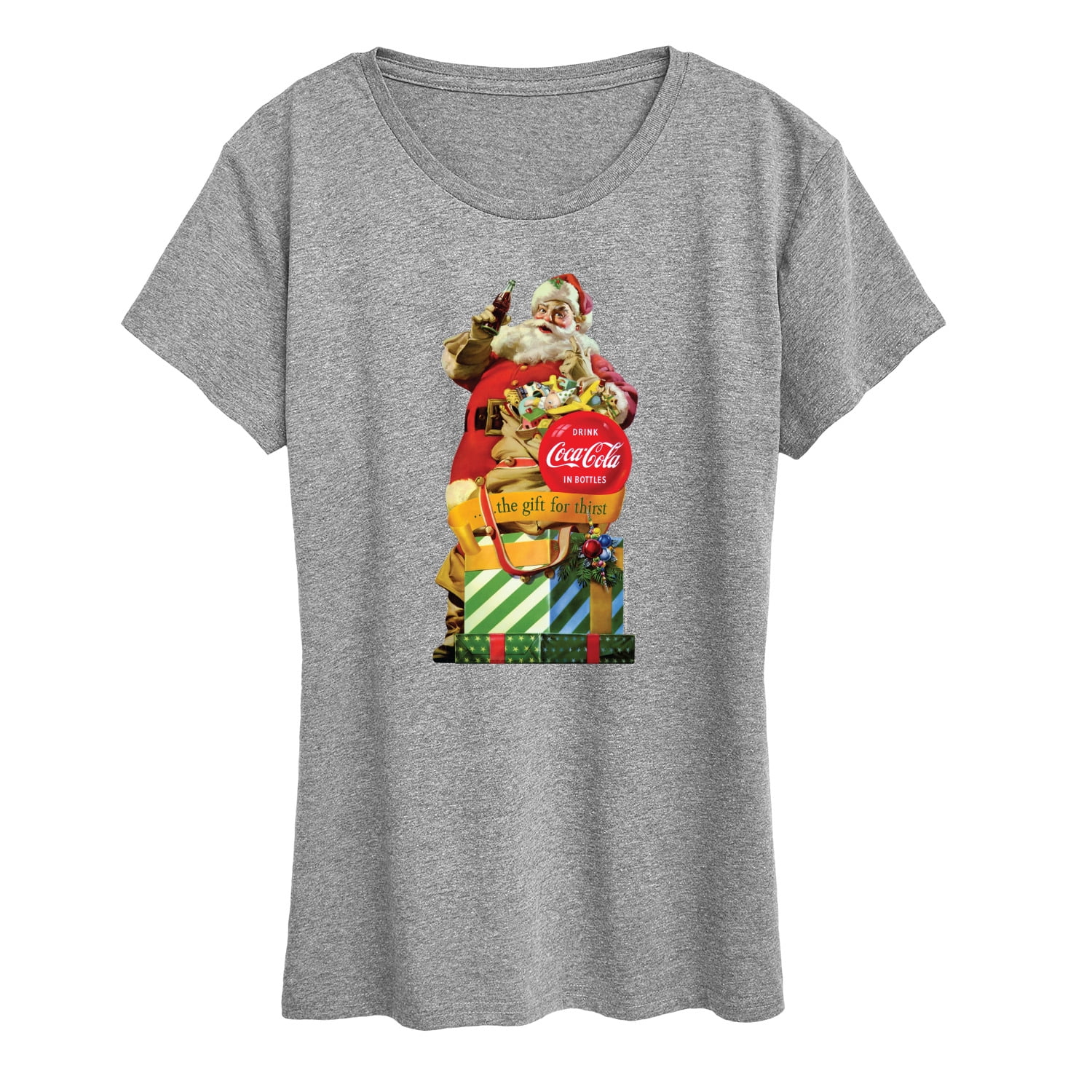 Coca-Cola - Vintage Santa Gift For Thirst - Women's Short Sleeve ...