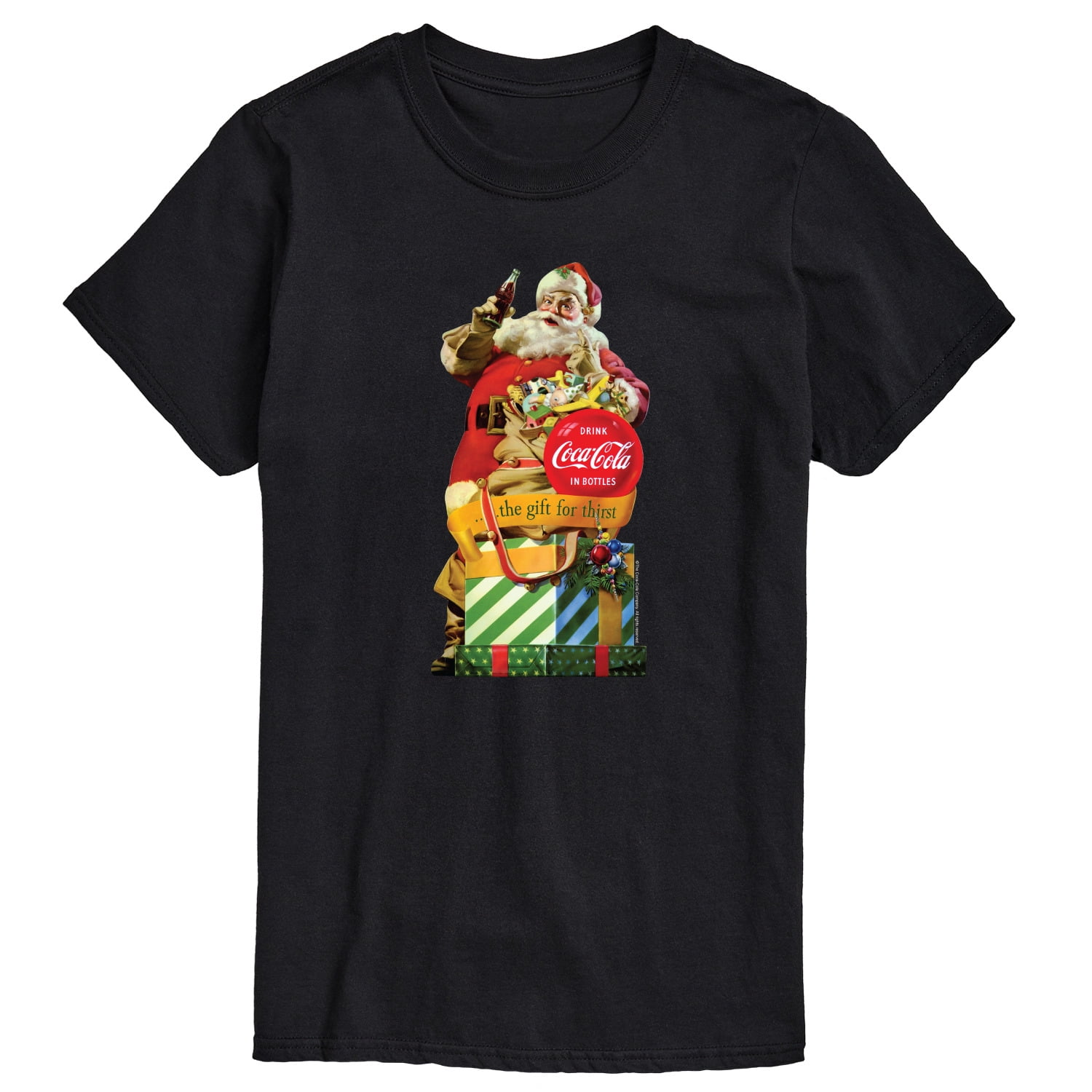 Coca-Cola - Vintage Santa Gift for Thirst - Men's Short Sleeve Graphic ...