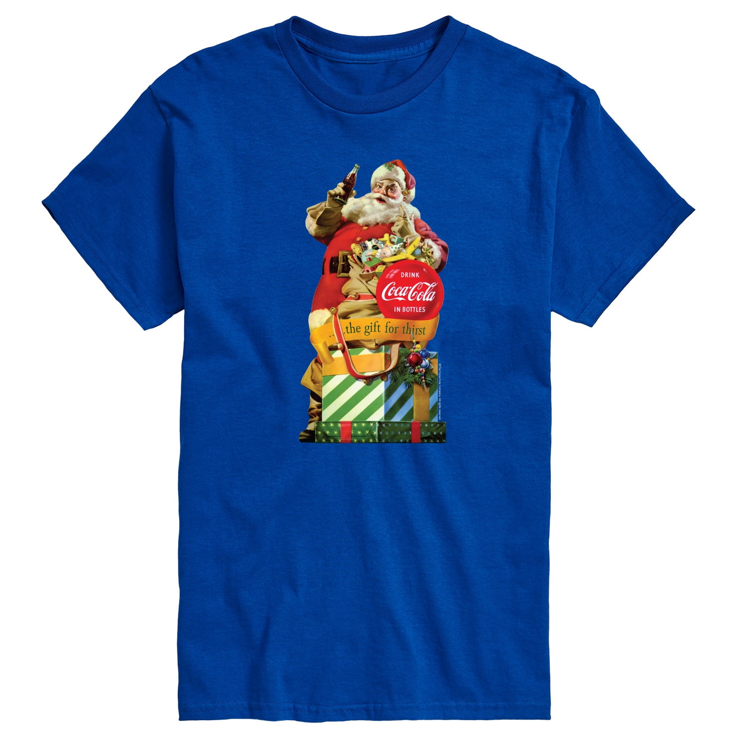 Coca-Cola - Vintage Santa Gift for Thirst - Men's Short Sleeve Graphic ...