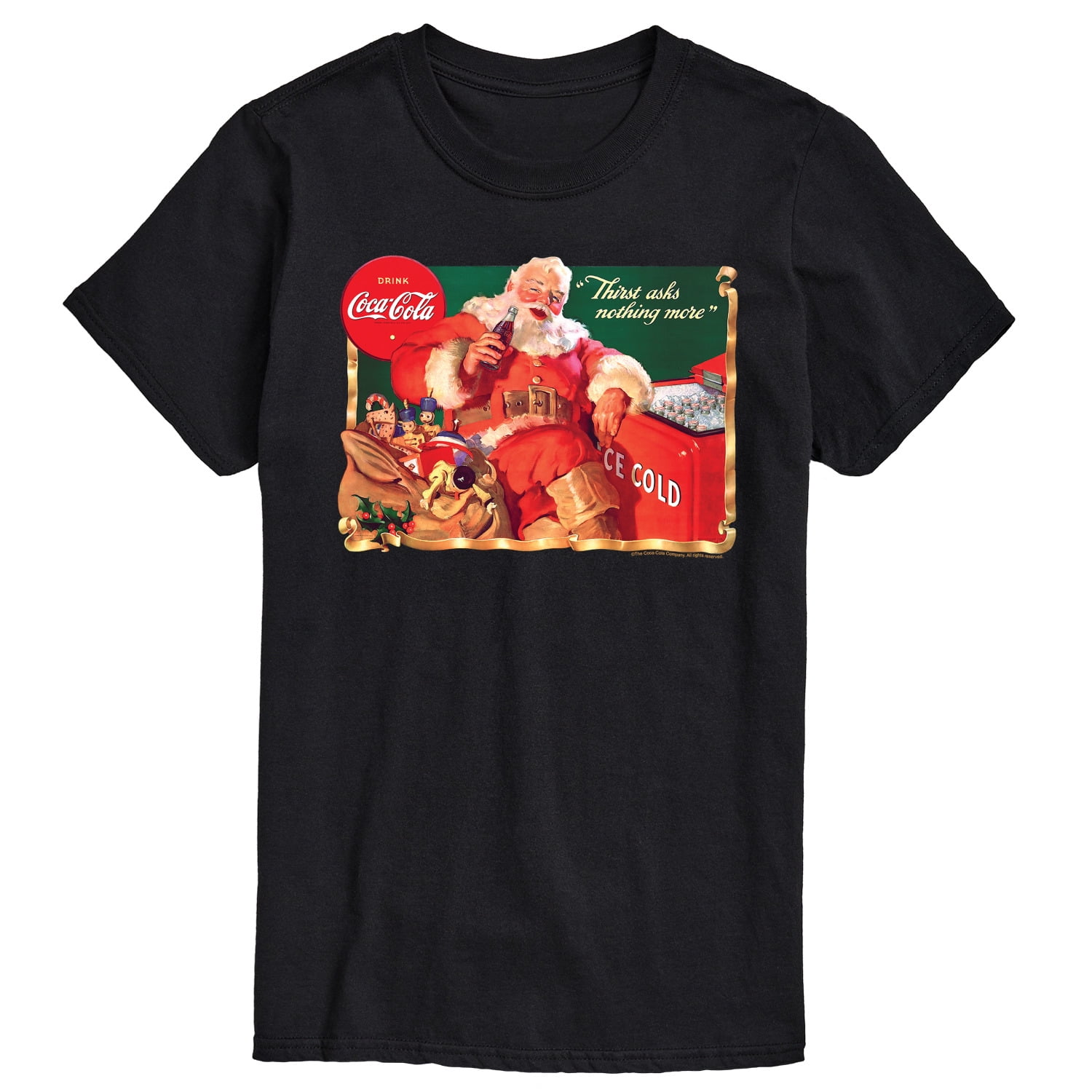 Coca-Cola - Vintage Santa With Coca Cola Ice Cooler - Men's Short ...