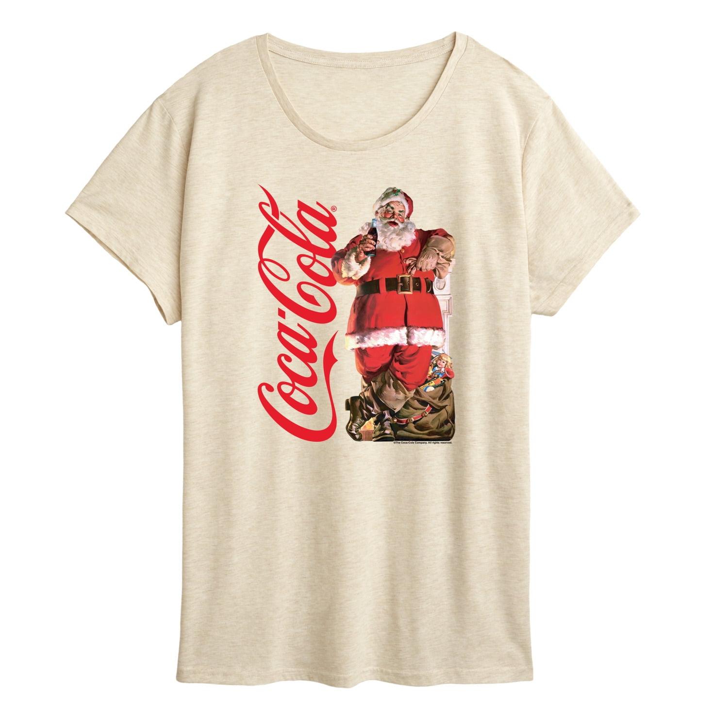 Coca-Cola - Vintage Santa With Presents - Women's Short Sleeve Graphic ...