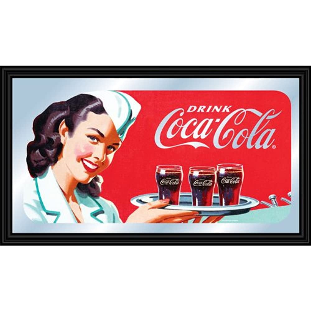 Coca Cola Waitress Framed Logo Mirror - Walmart.com