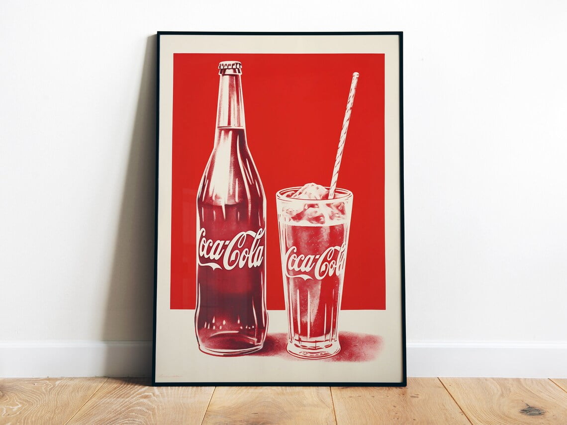Coca-Cola Wall Art Coke Poster Print Vintage Bar Poster Wall Art Cola ...
