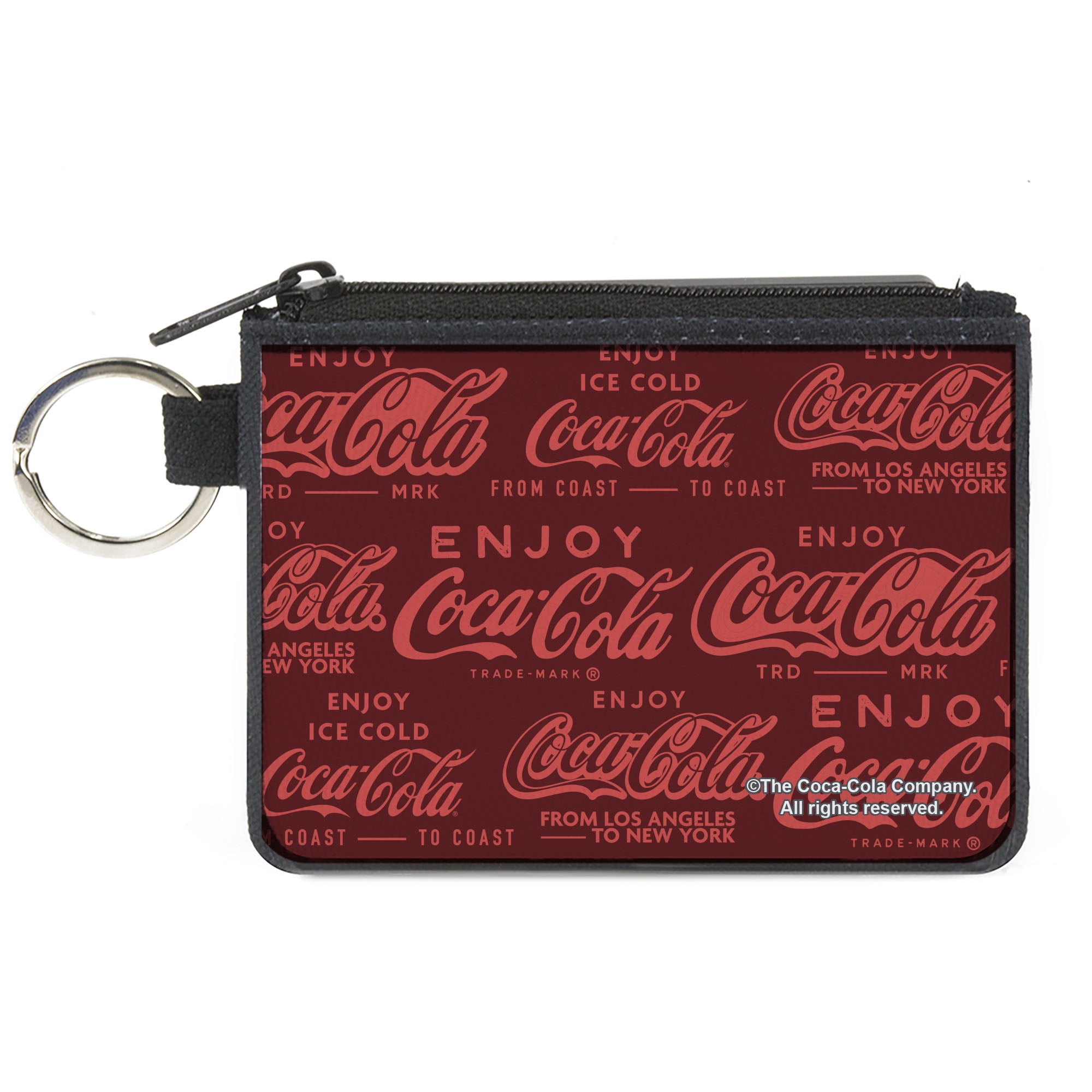 Coca-Cola Wallet, Coin Purse, Enjoy Coca Cola Logos Brown Red, Canvas ...