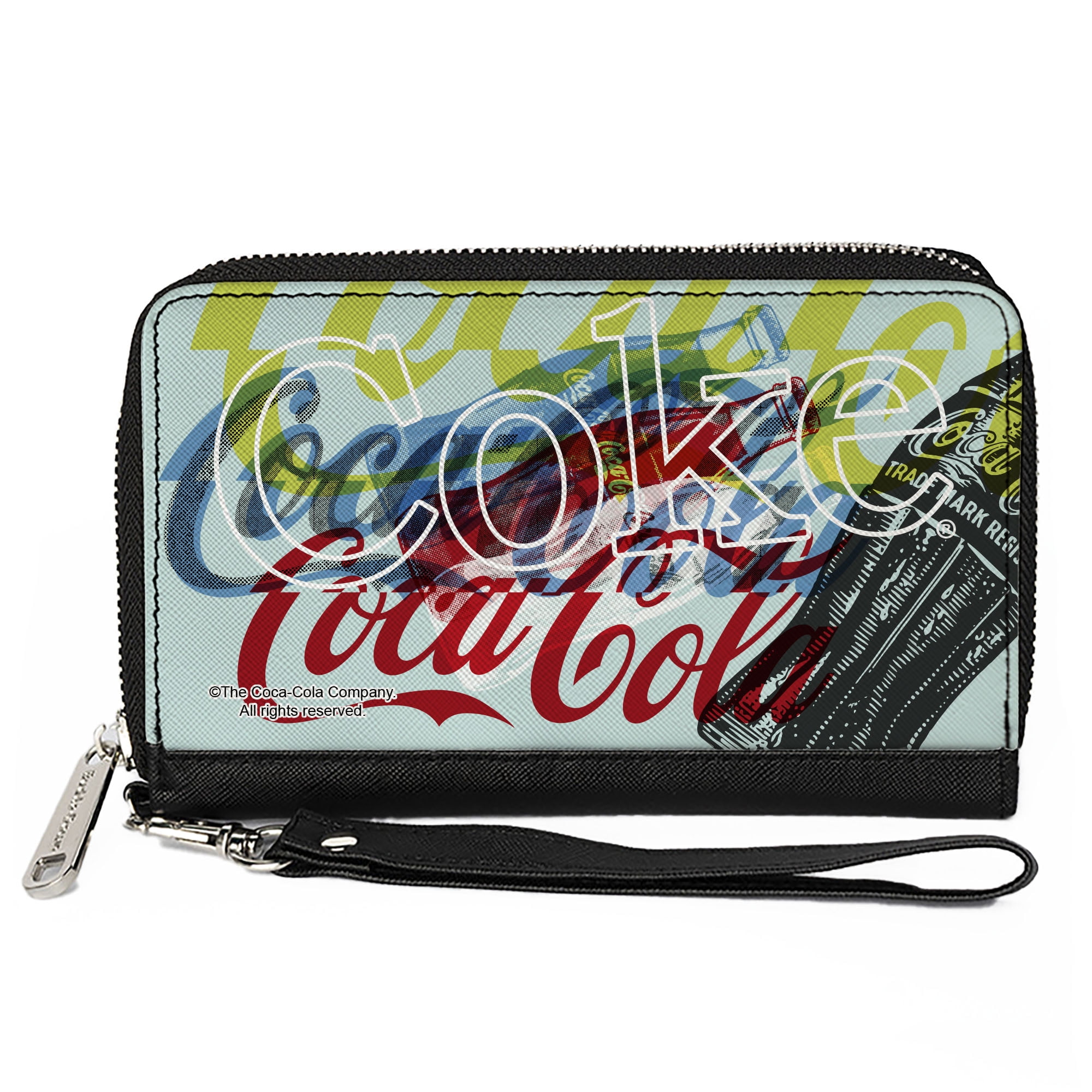 Coca-Cola Wallet, Zip Around, Coca Cola Coke Logos and Bottle Pop Art ...