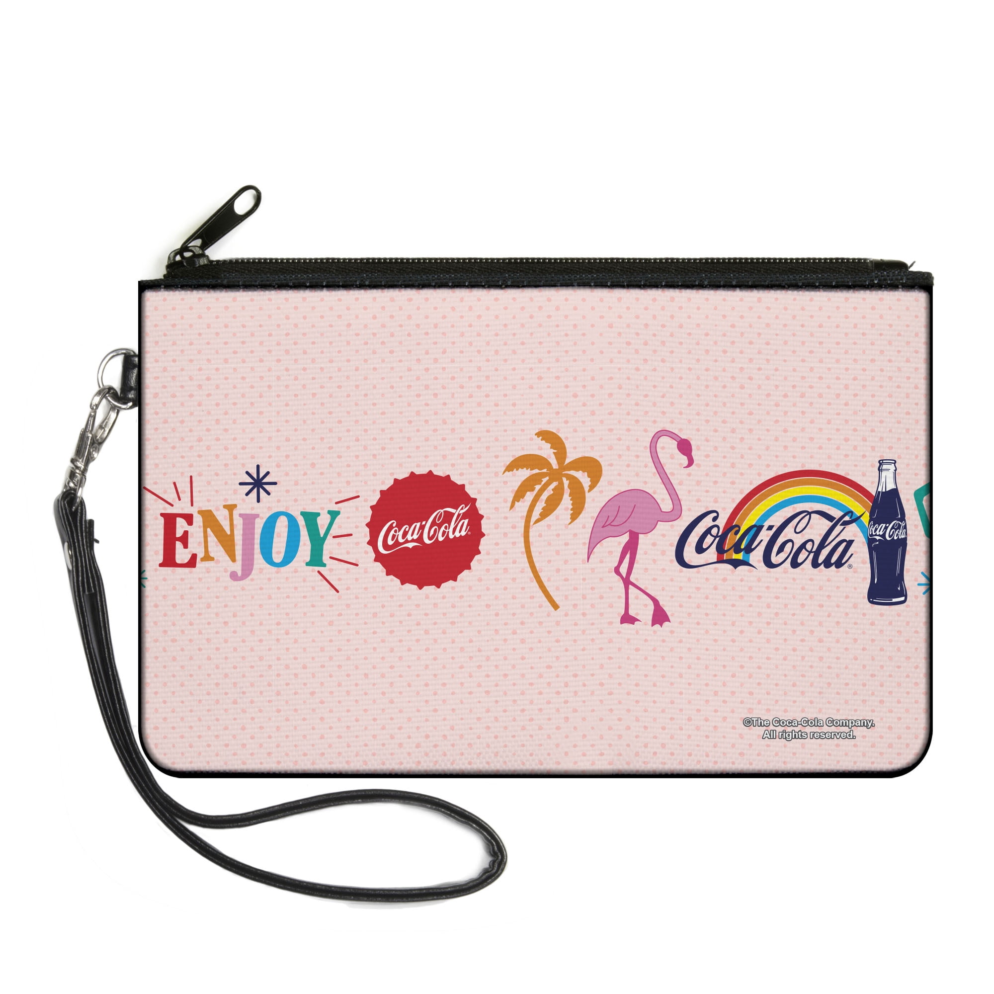 Coca-Cola Wallet, Zip Clutch, Coca Cola Enjoy Vibrant Icons Collage ...