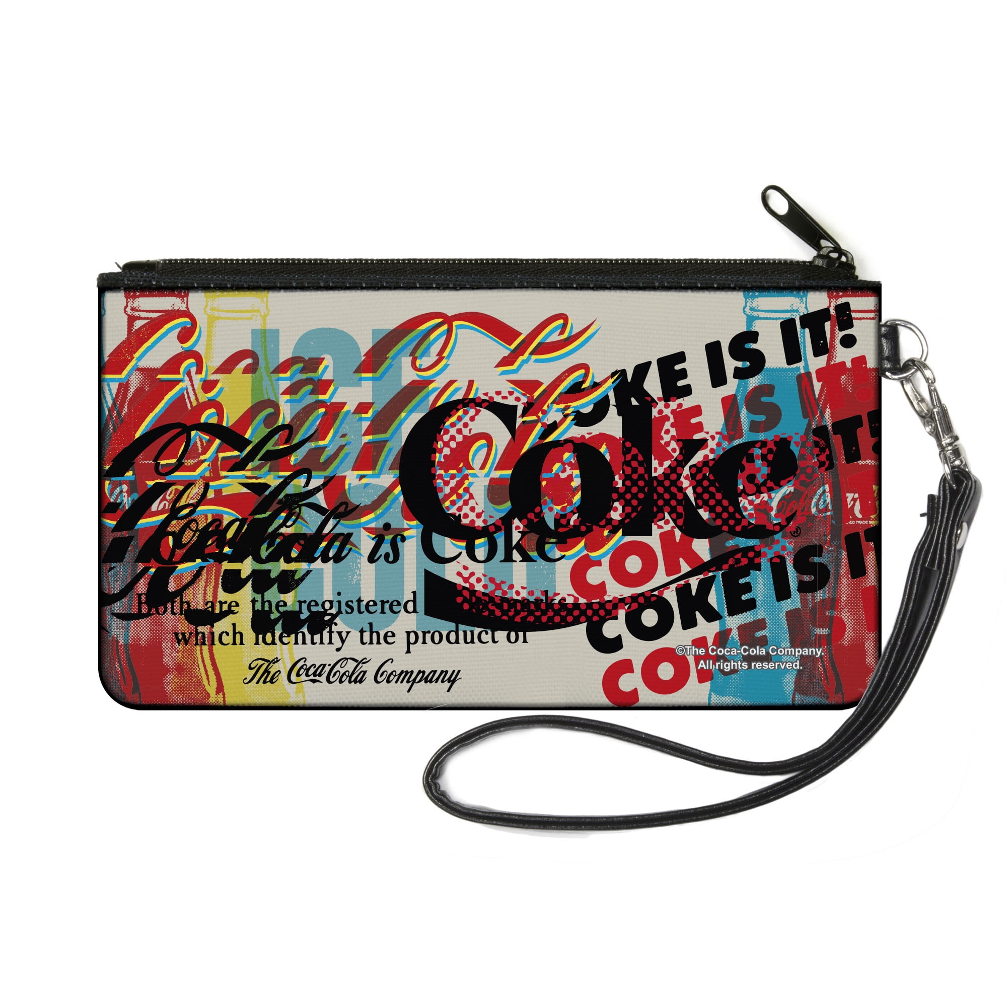 Coca-Cola Wallet, Zip Pouch, Coke Is It Pop Art Collage Multi Color ...