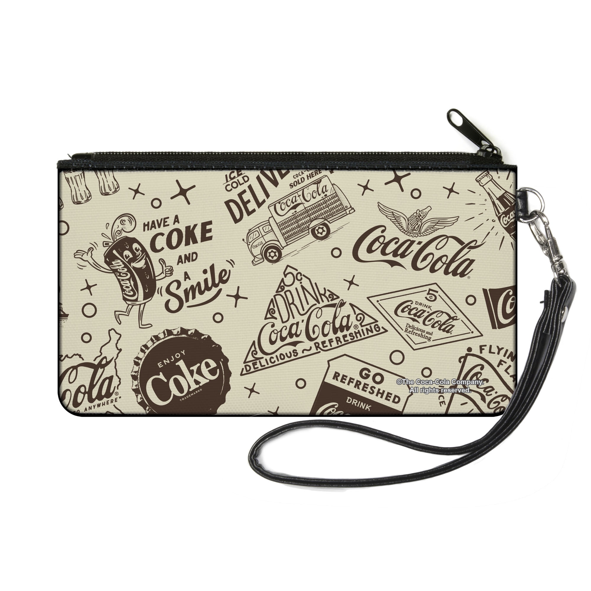 Coca-Cola Wallet, Zip Pouch, Vintage Coca Cola Have a Coke and Smile ...