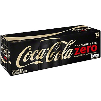 Coca-Cola Zero Calorie Caffeine Free Coke 12 oz Cans, 12 pk - Walmart ...