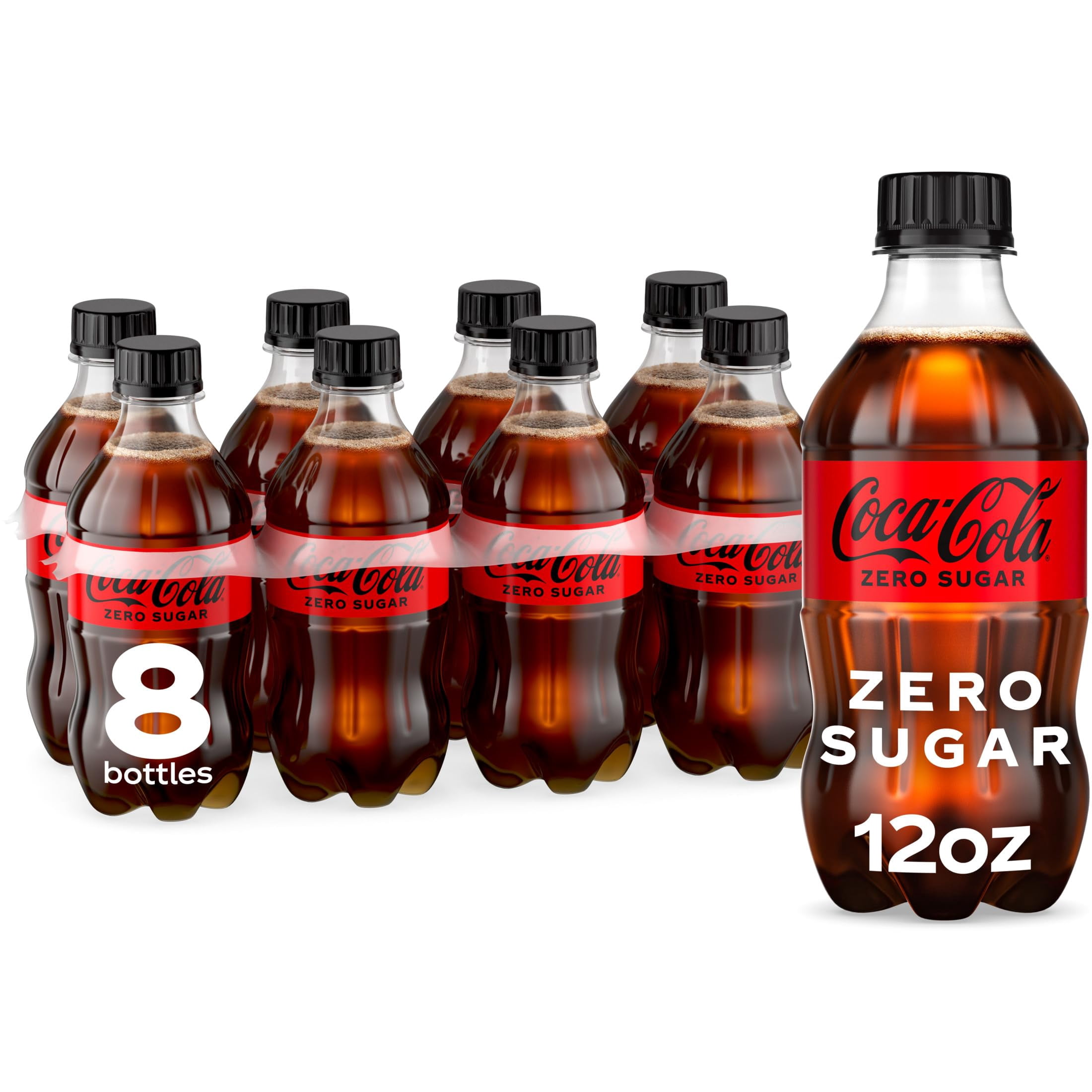 Coca Cola Zero Sugar, 12 Fl Oz Bottles, 8 Pack Packaging May Vary ...