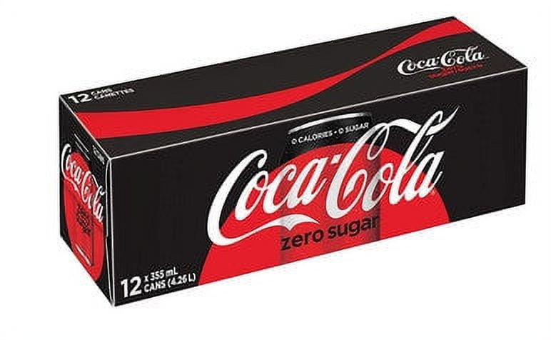 Coca-Cola Zero Sugar, Zero Calorie, 355mL/12 fl. oz. cans, 12 Pack ...
