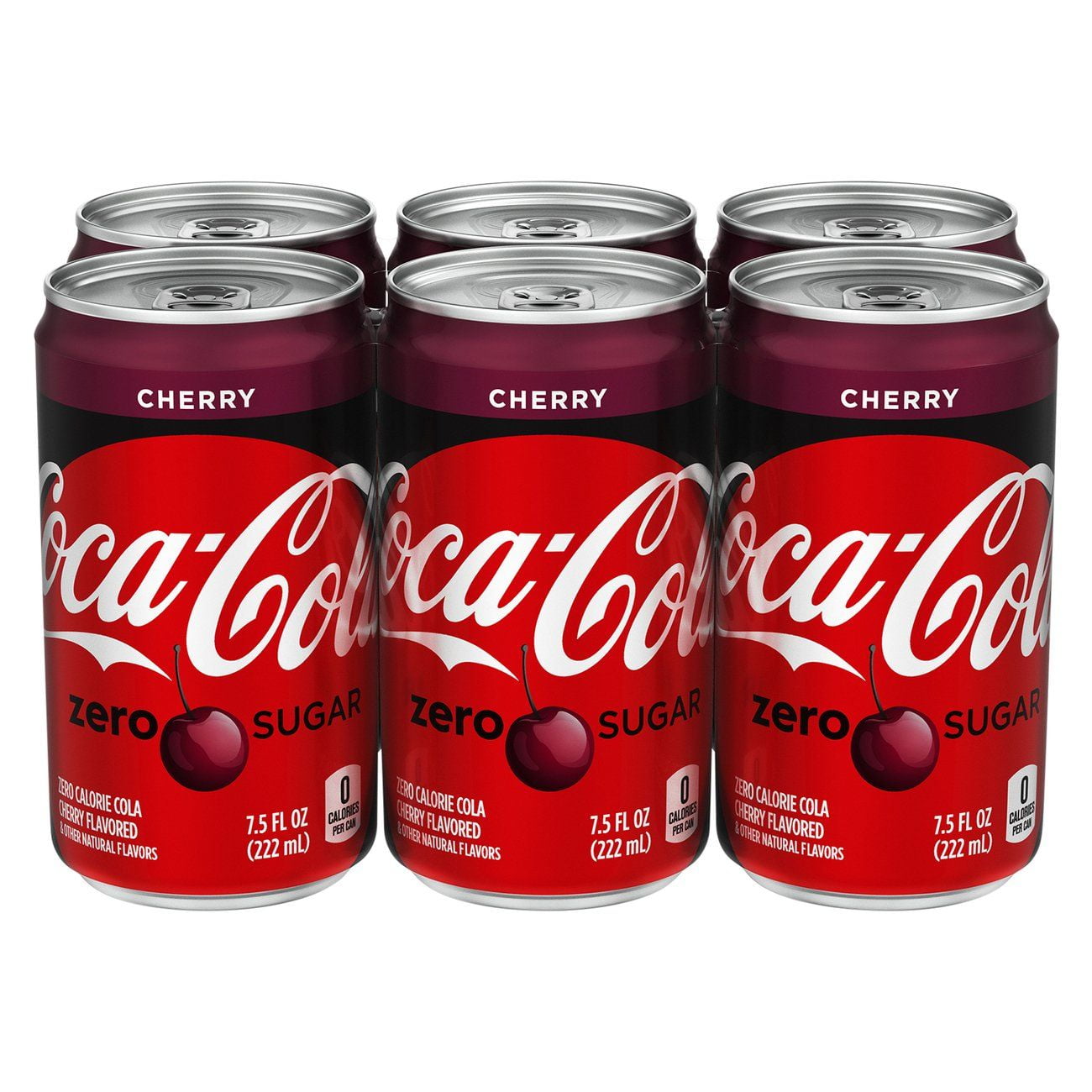 Coca-Cola Zero Sugar Cherry Coke 7.5 oz Cans - 6 pk - Walmart.com