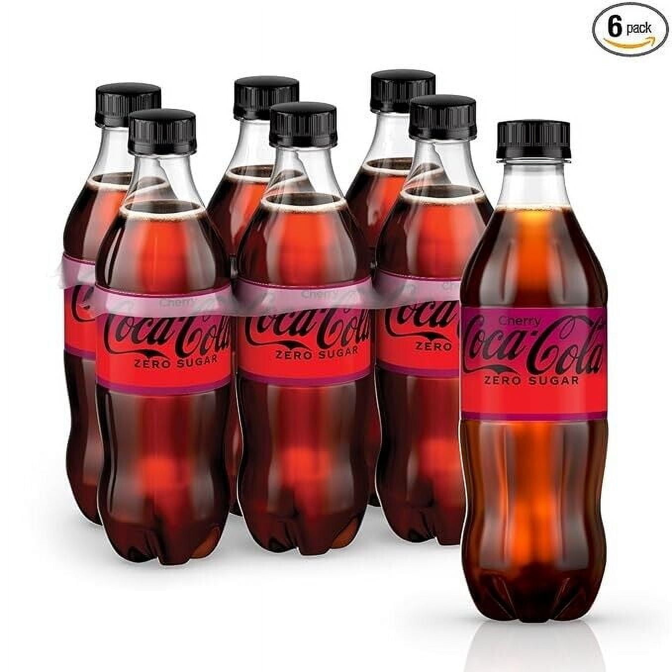 Coca-Cola Zero Sugar Cherry Diet Soda Soft Drink, 16.9 fl oz, 6 Pack ...