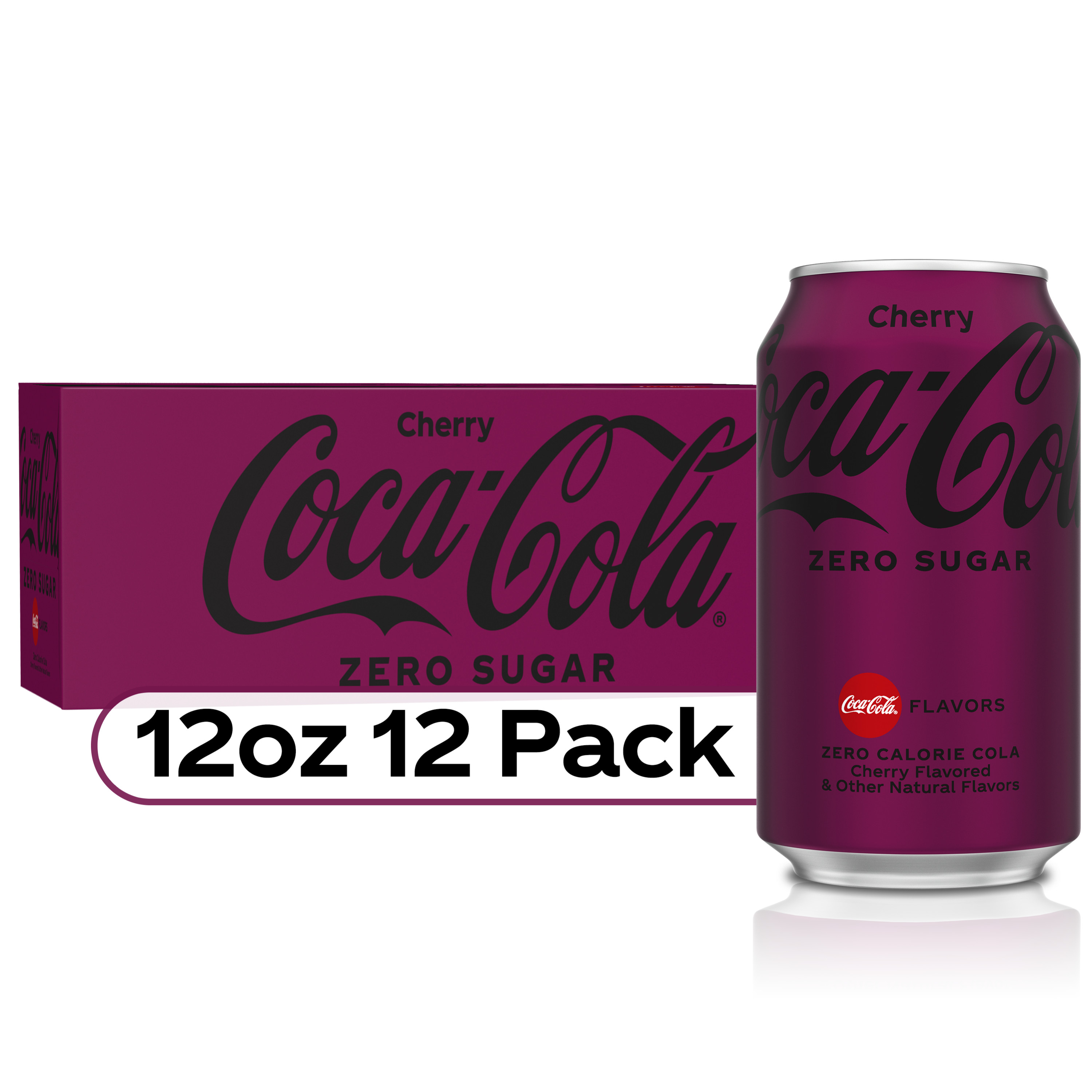 Coca-Cola Cherry Soda Pop, 12 fl oz, 12 Pack Cans - Walmart.com