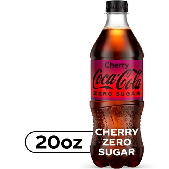 Coca-Cola Zero Sugar Cherry Soda Pop, 20 fl oz Bottle - Walmart.com