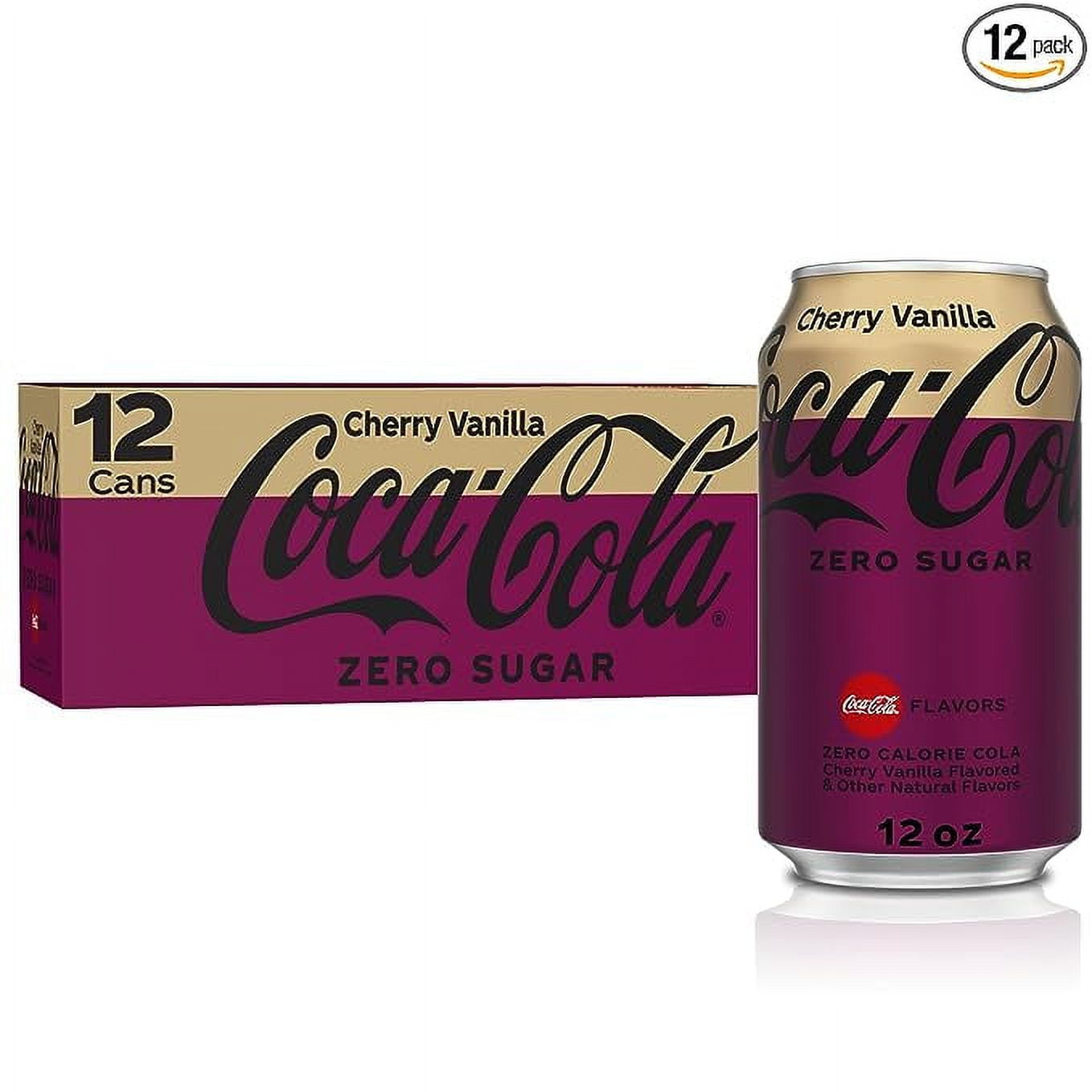 Coca-Cola Zero Sugar Cherry Vanilla, 12 Fl Oz Cans, 12 Pack - Walmart.com