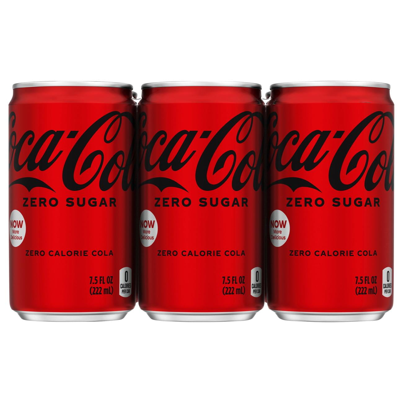 Coca-Cola Zero Sugar Coke 7.5 oz Cans - 6 pk - Walmart.com