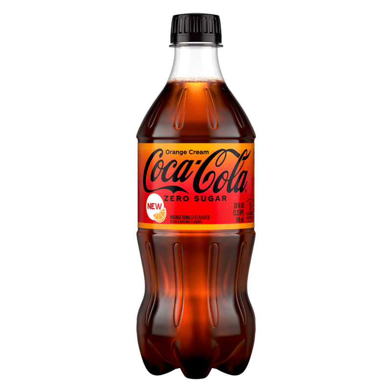 Coca-Cola Zero Sugar Orange Cream 20oz Bottle - Case of 24 - Walmart.com