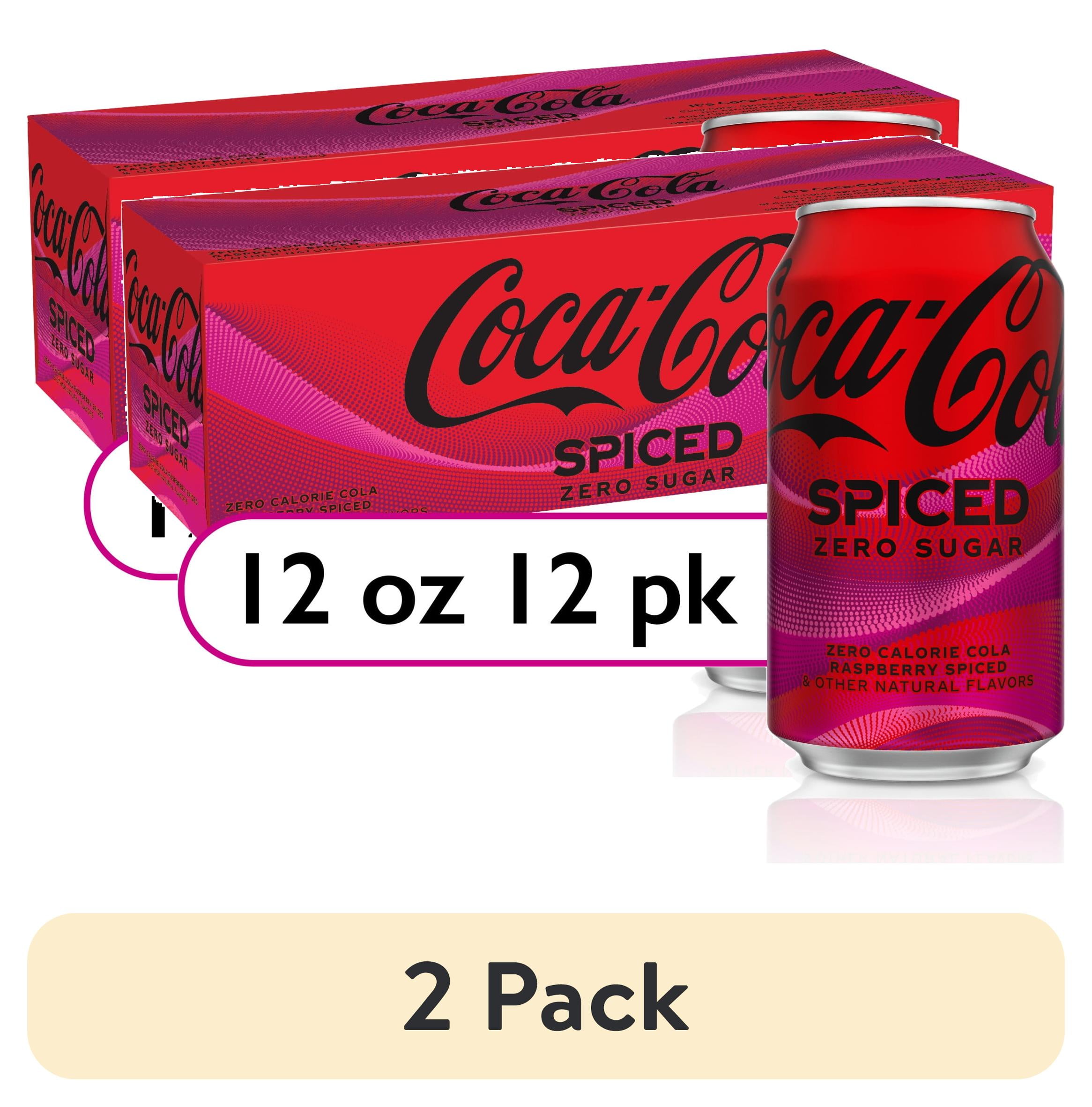 2 Pack Coca Cola® Zero Sugar Spiced Raspberry Spiced Coke Natural