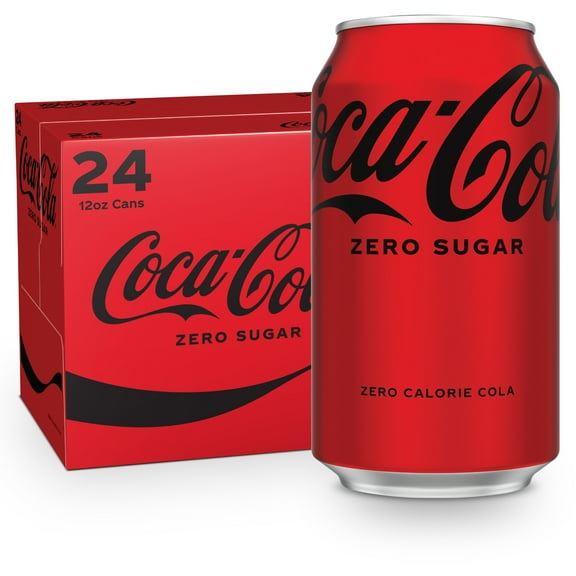 Coca-Cola Classic Coke, 12 oz Cans, 24 Pack, Sparkling Soda, Refreshing ...