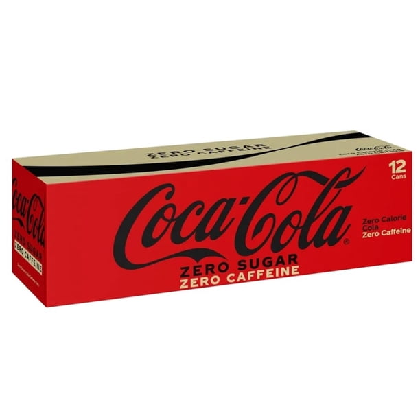 Coca Cola soda , 12 Fl Oz (Zero Caffeine Free, 12 Pack) - Walmart ...