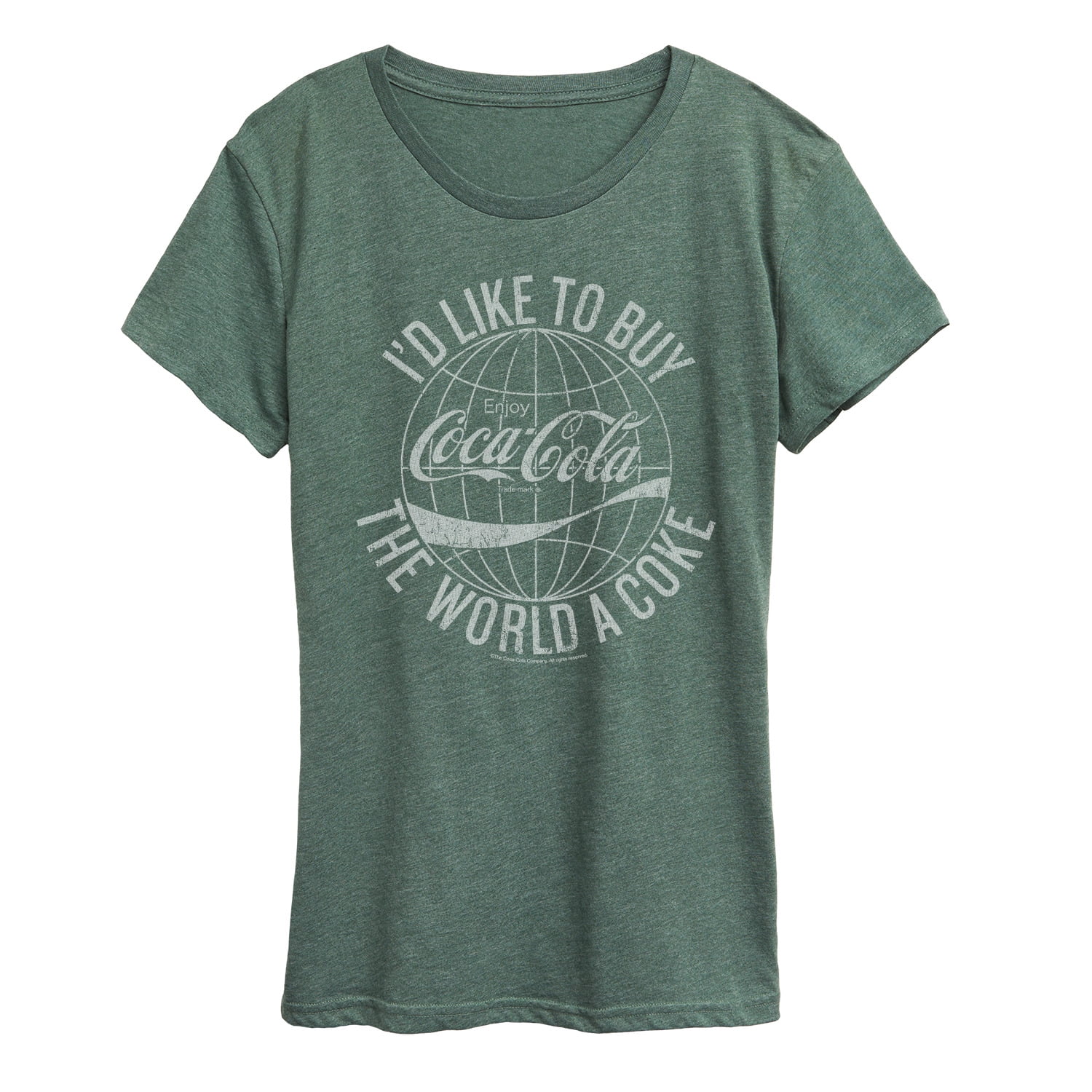 Coca-cola - Buy The World A Coke - Women's Short Sleeve Graphic T-Shirt ...