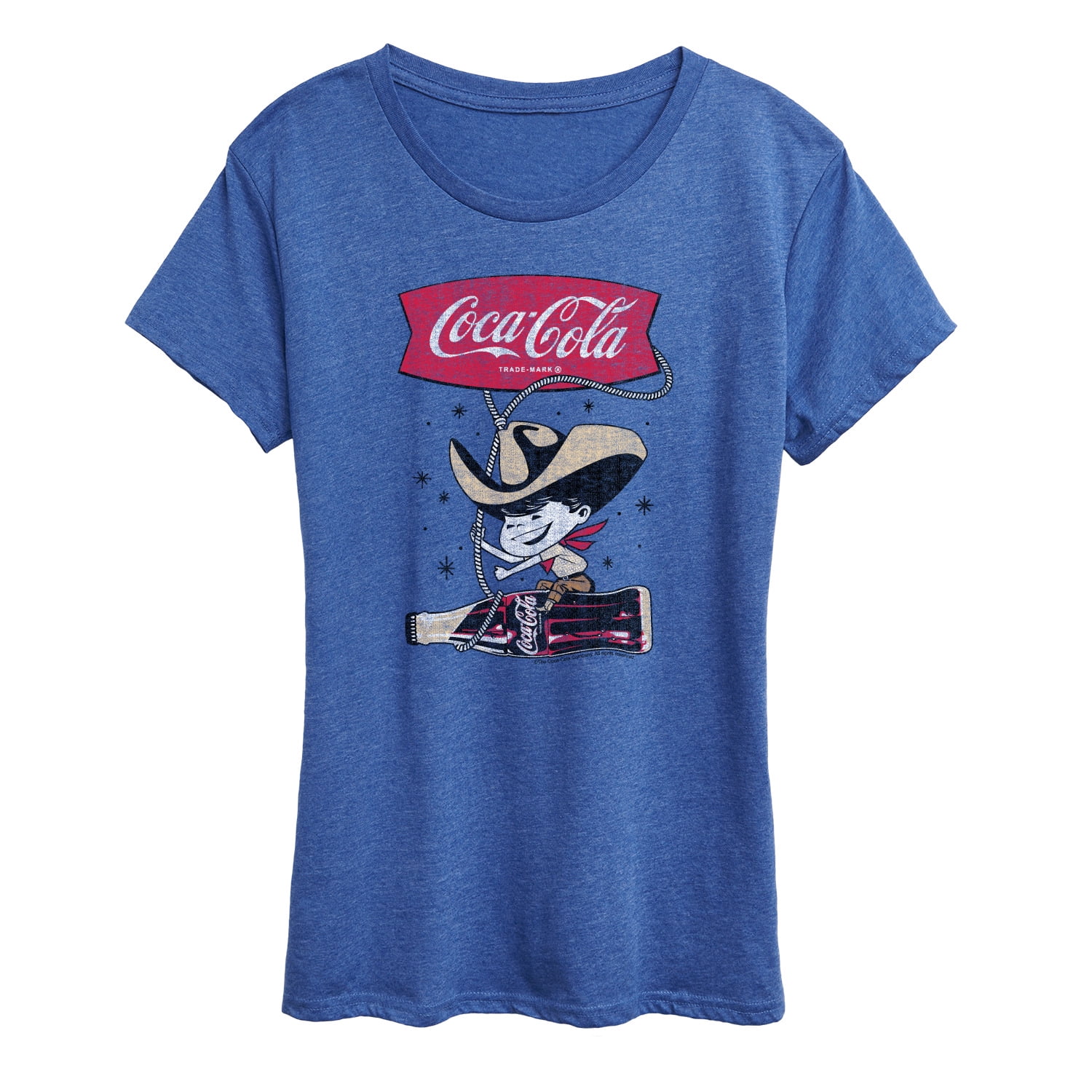 Coca-cola - Coca Cola Cowboy - Women's Short Sleeve Graphic T-Shirt - Walmart.com