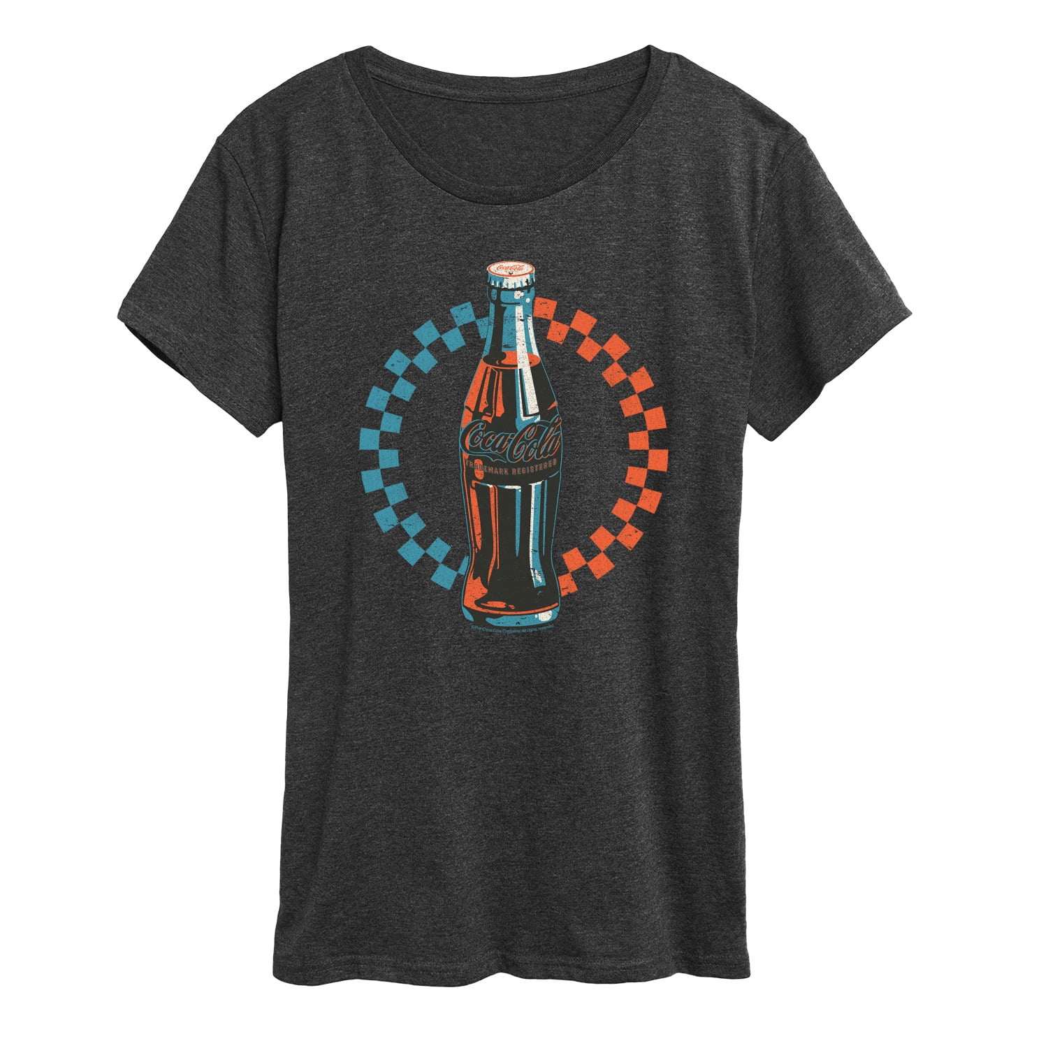 Coca-cola - Coke Bottle Checks - Women's Short Sleeve Graphic T-Shirt ...
