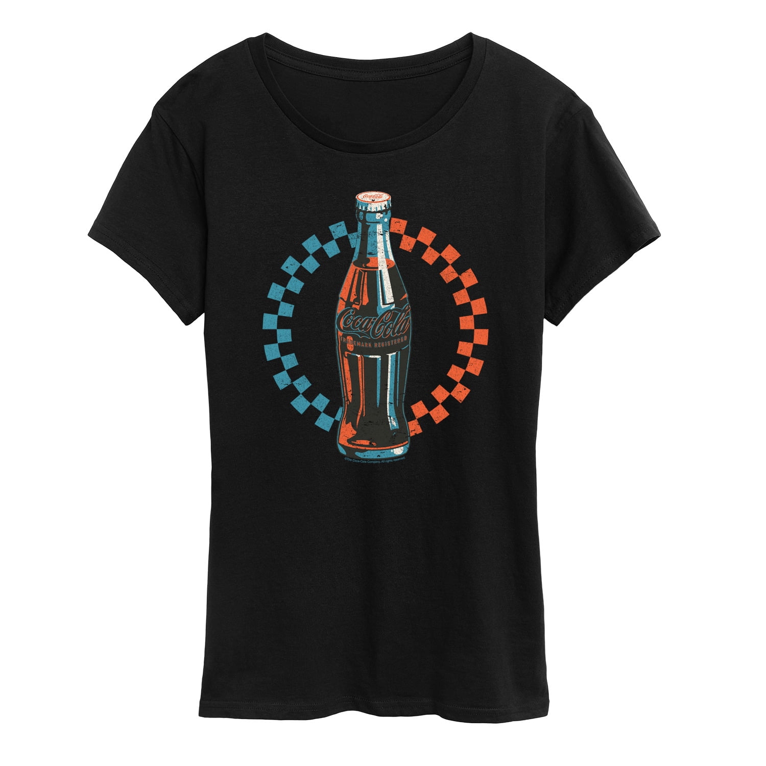 Coca-cola - Coke Bottle Checks - Women's Short Sleeve Graphic T-Shirt ...