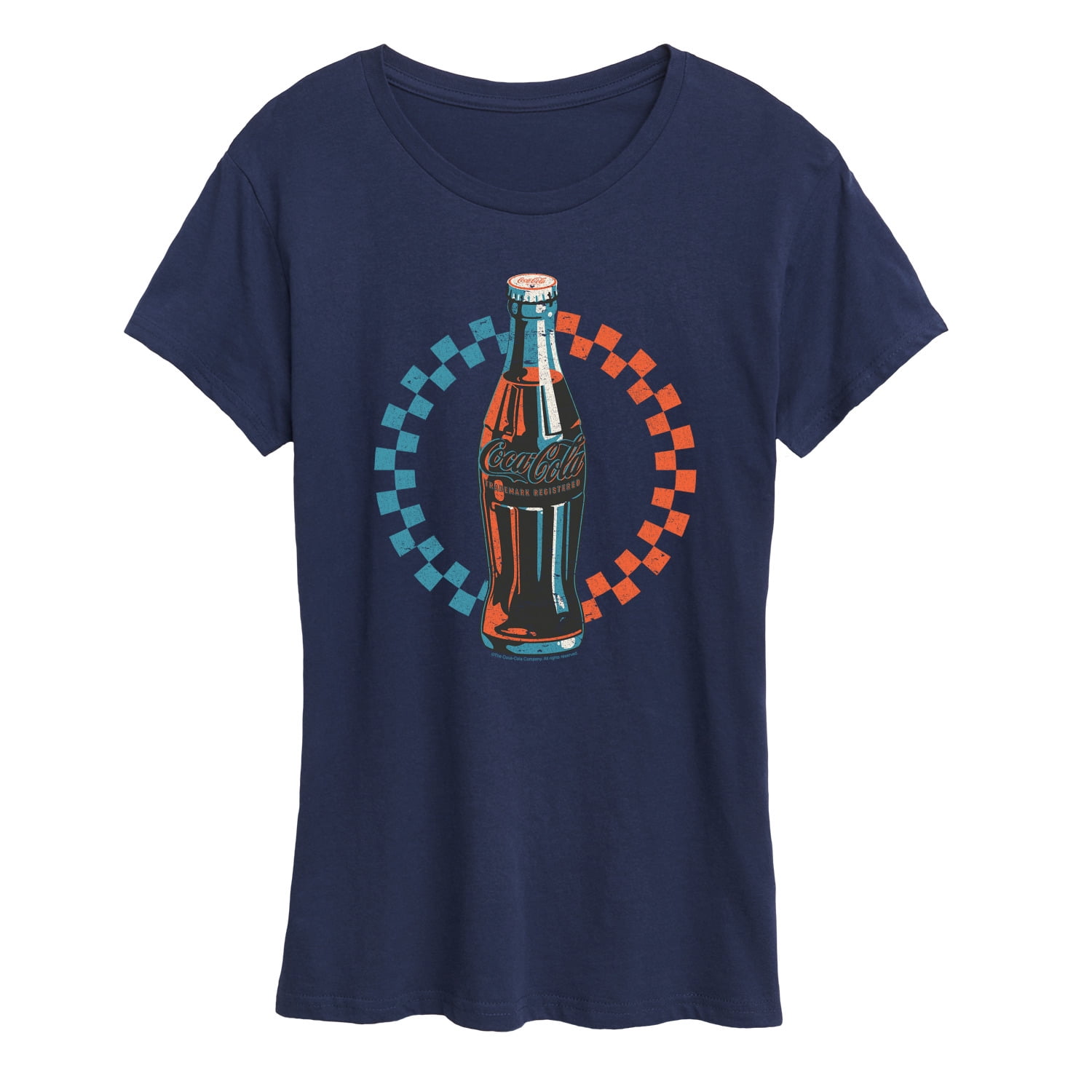 Coca-cola - Coke Bottle Checks - Women's Short Sleeve Graphic T-Shirt ...