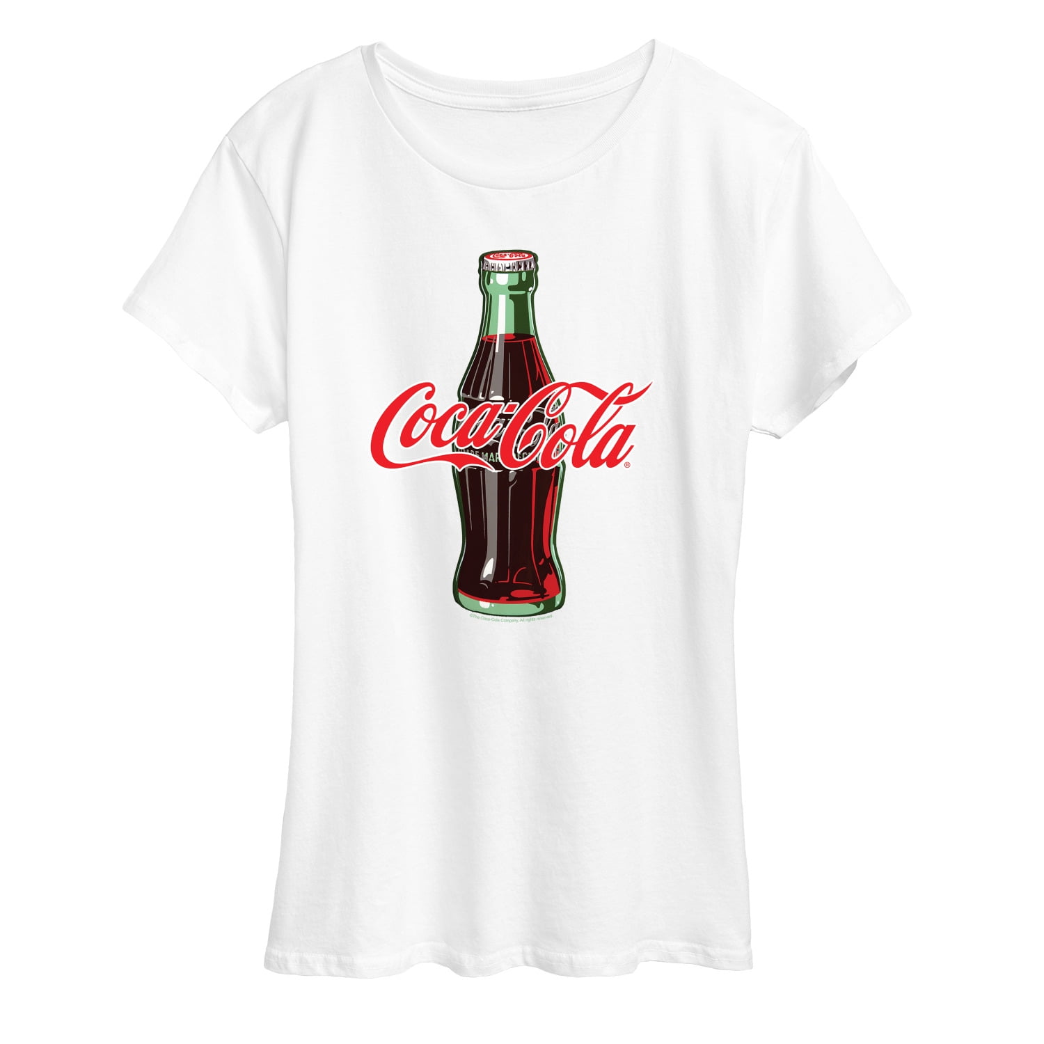 Coca-cola - Coke Bottle Logo - Women's Short Sleeve Graphic T-Shirt ...