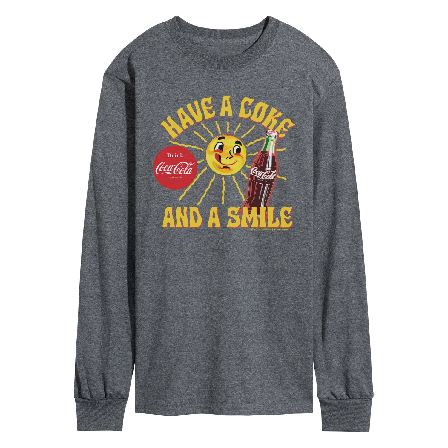 Coca-cola - Have A Coke And A Smile - Men's Long Sleeve Graphic T-shirt ...