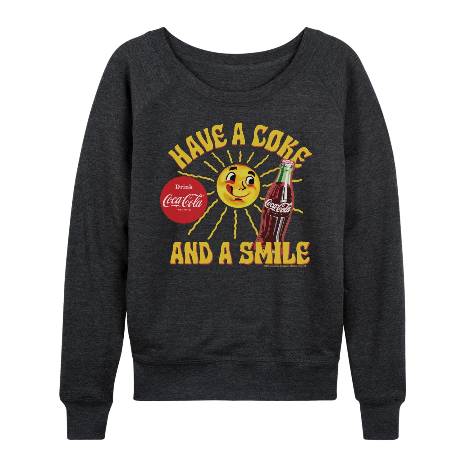 Coca-cola - Have A Coke And A Smile - Women's French Terry Long Sleeve ...