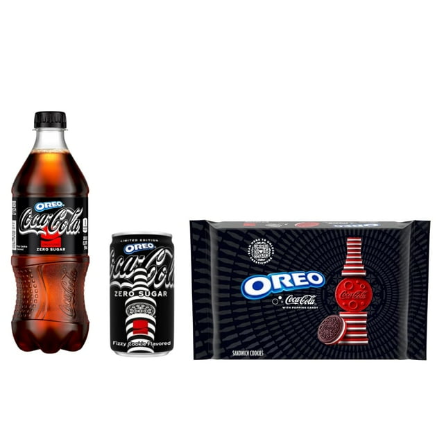 Coca-cola Zero Sugar Oreo Limited Edition Sandwich Cookies, 10.68oz, 7 ...