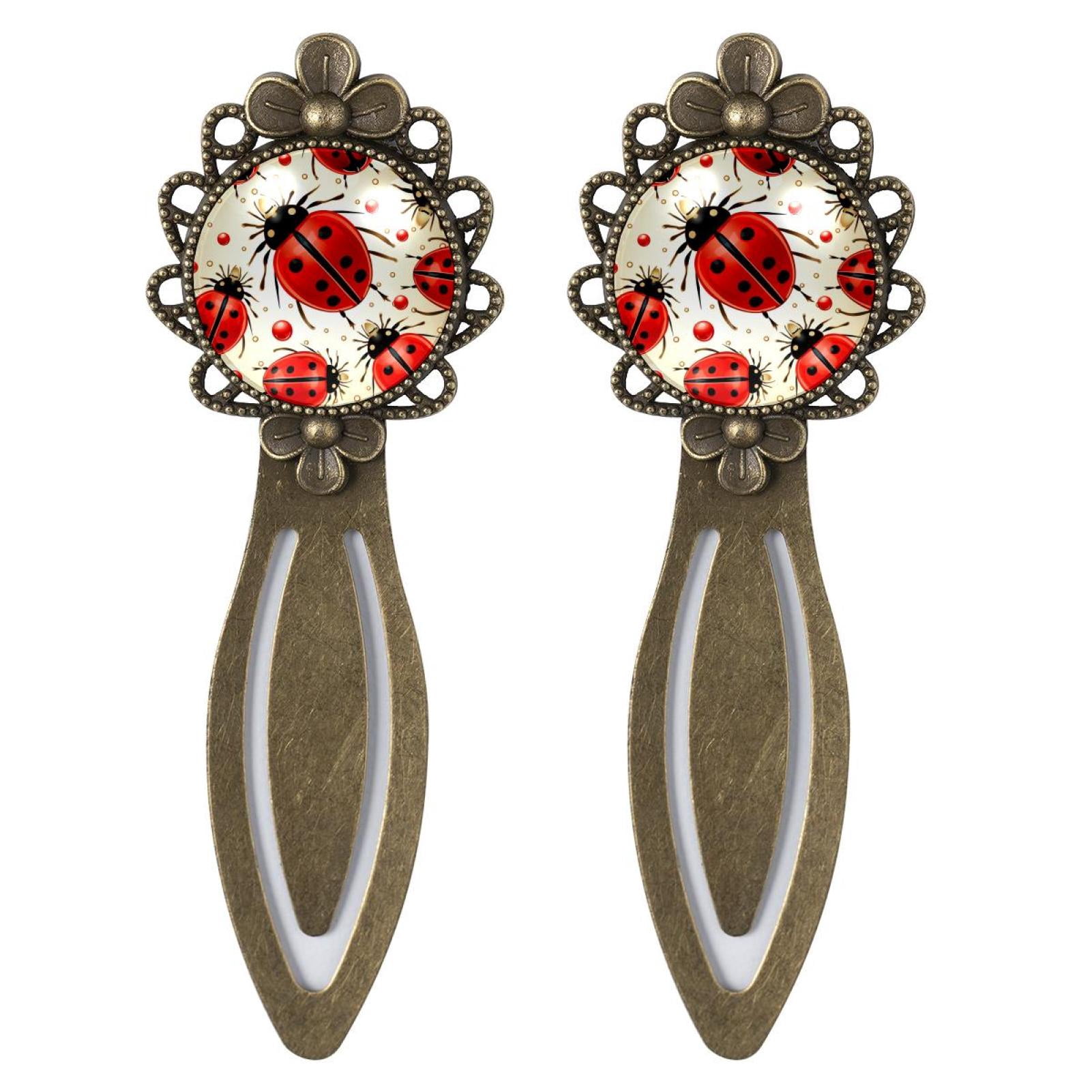 Coccinella septempunctata Copper-Colored Lace Book Markers - Set of 2 ...