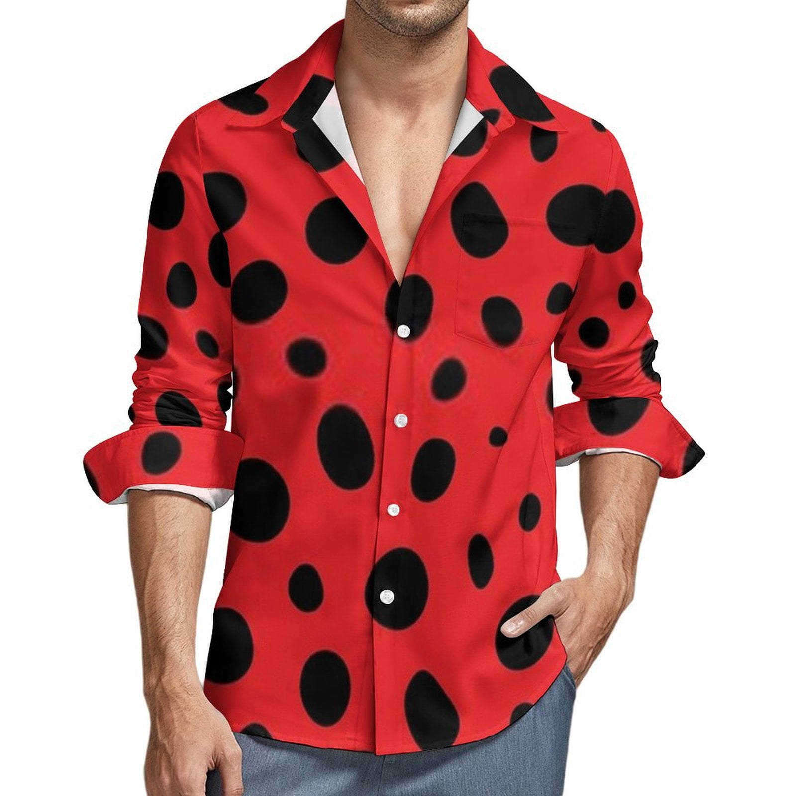 Coccinellidae Ladybirds Beetles Ladybugs Insects Pattern Hawaiian Shirt ...
