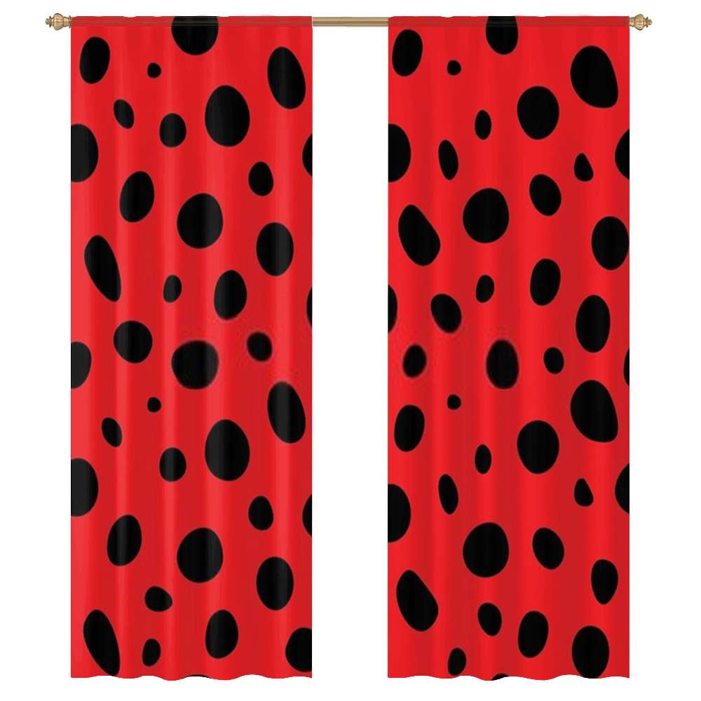 Coccinellidae Ladybirds Beetles Ladybugs Insects Pattern Sheer Voile ...