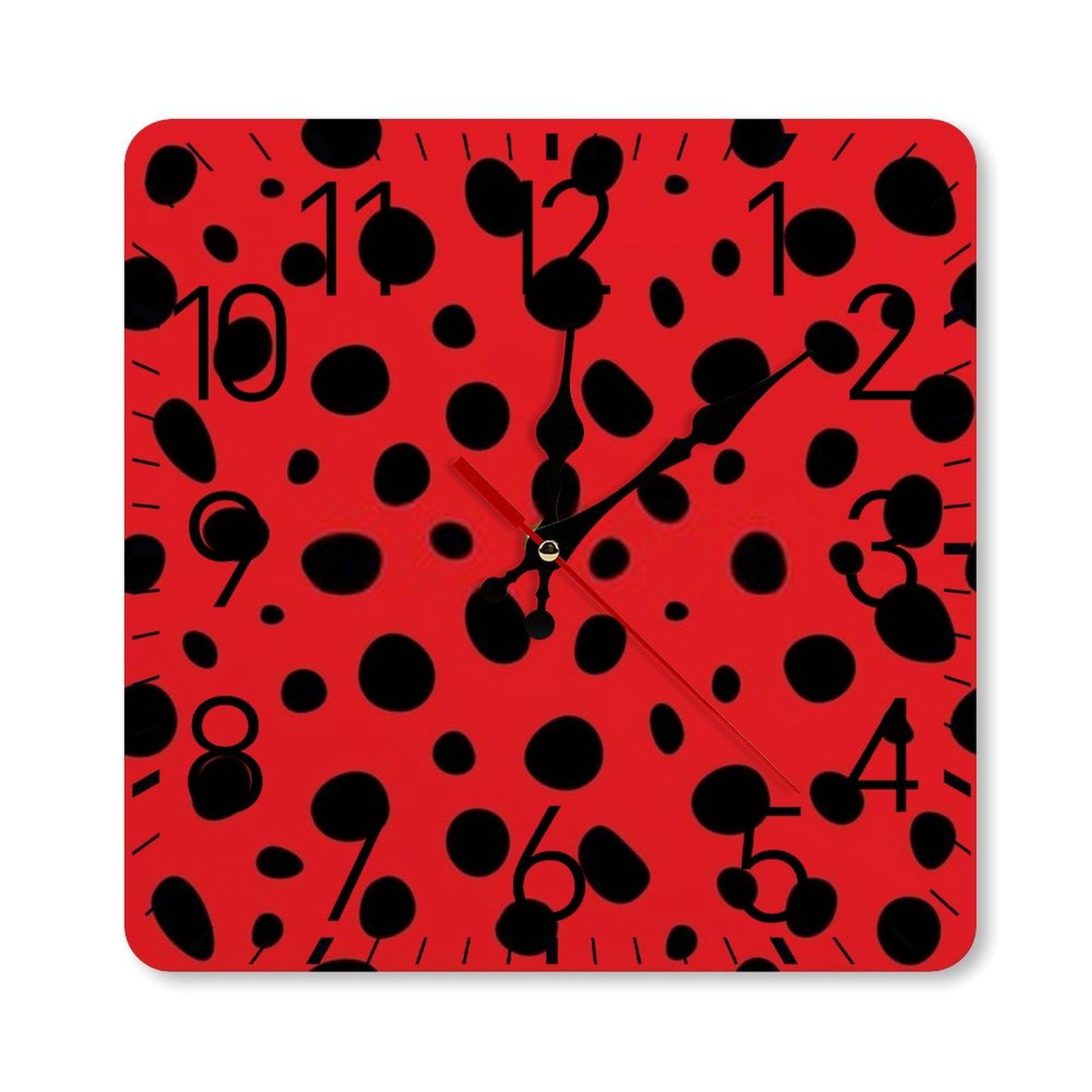 Coccinellidae Ladybirds Beetles Ladybugs Insects Pattern Wall Clock ...